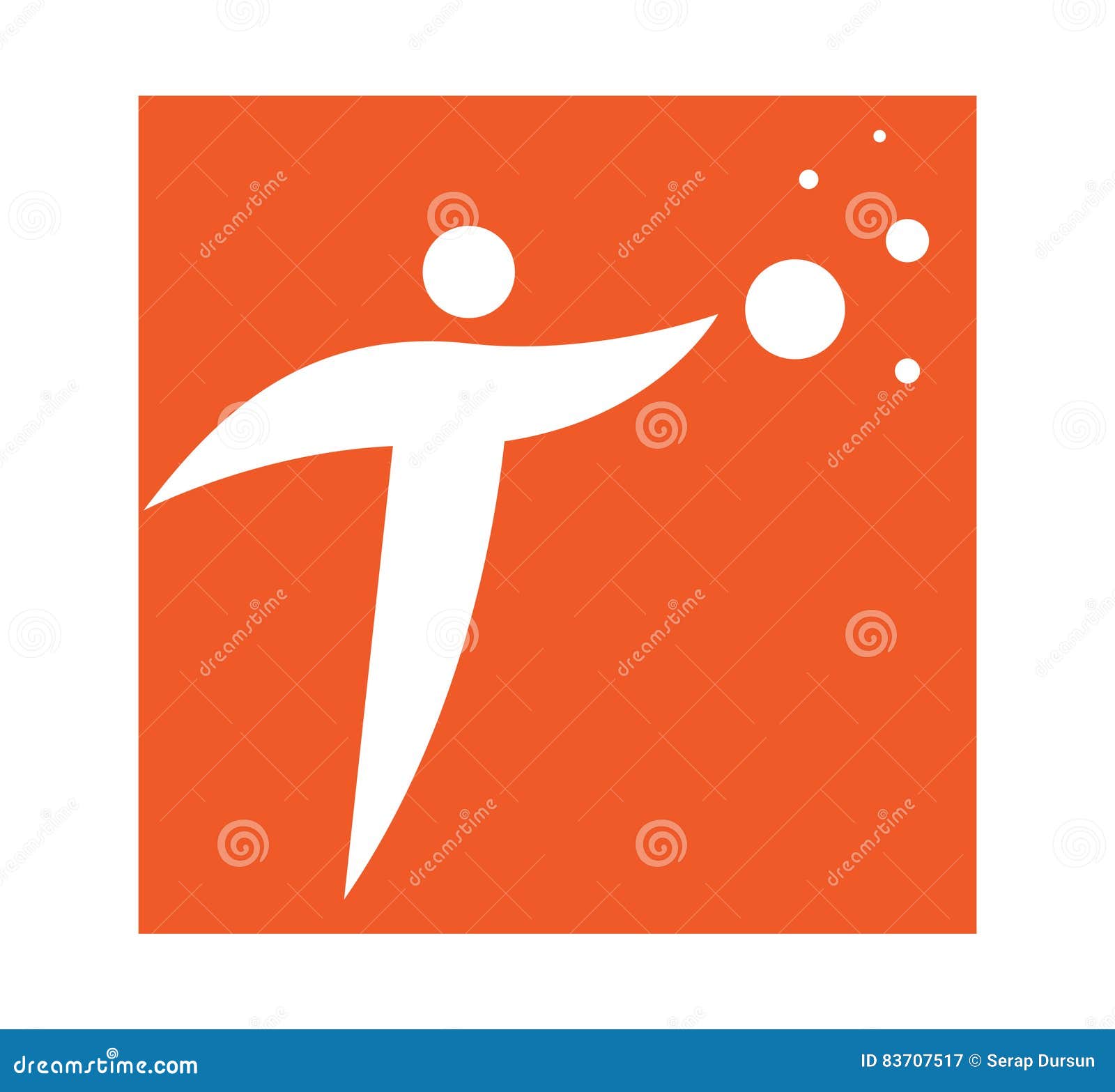 Logo Concept with a Person stock vector. Illustration of people - 83707517