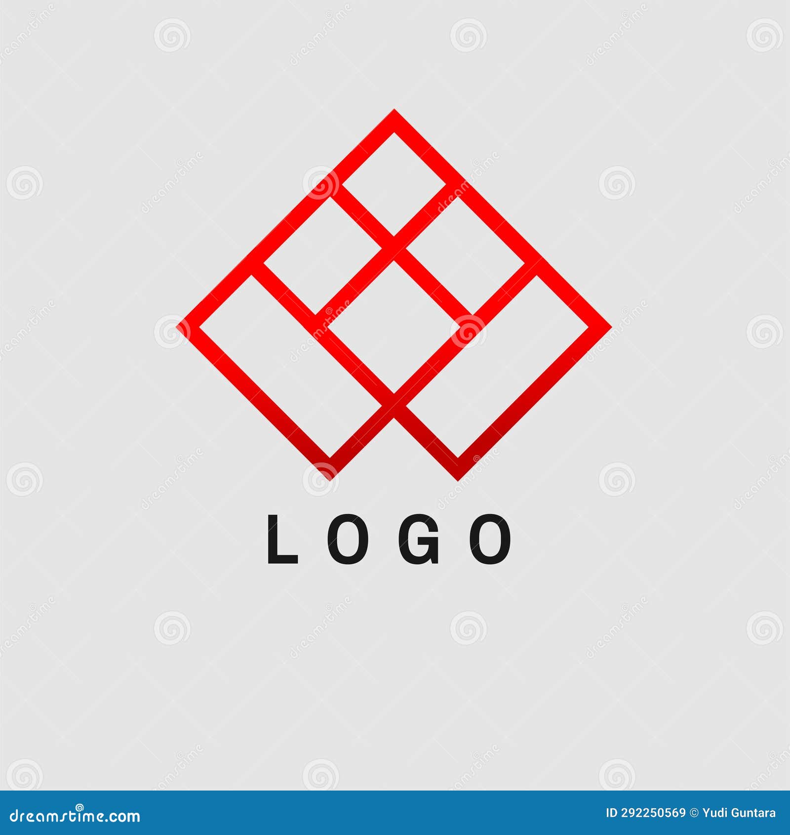 Logo Concept of a Square Box Stock Illustration - Illustration of line ...