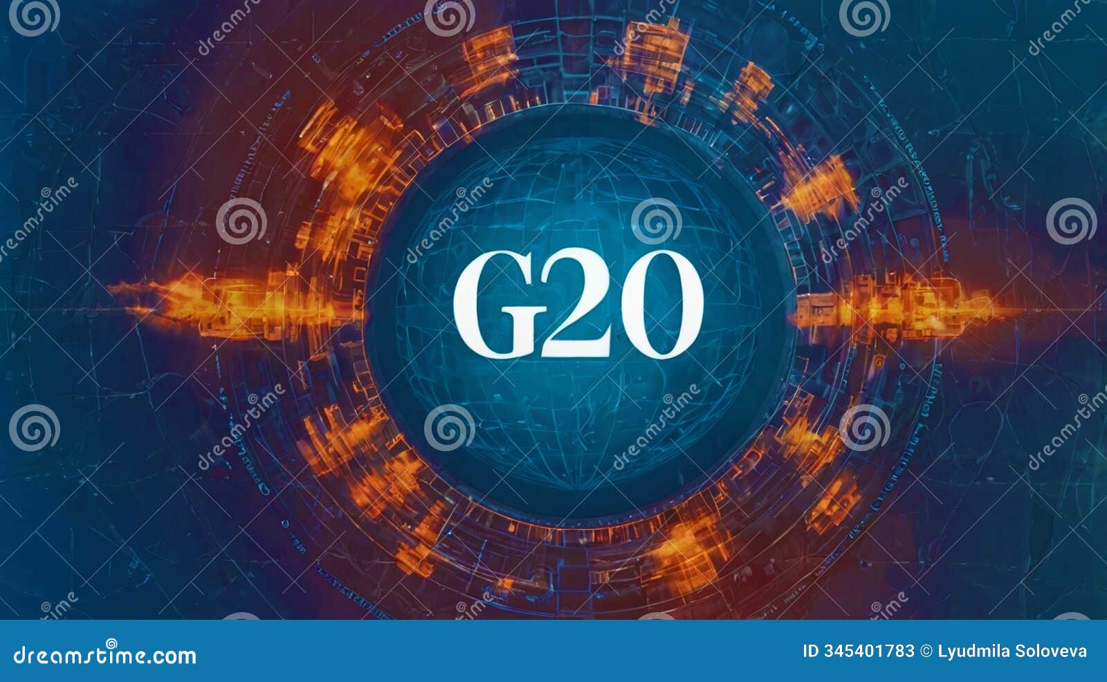 The Logo Consists of a Stylized Image of the Earth, on Which "G20" is ...