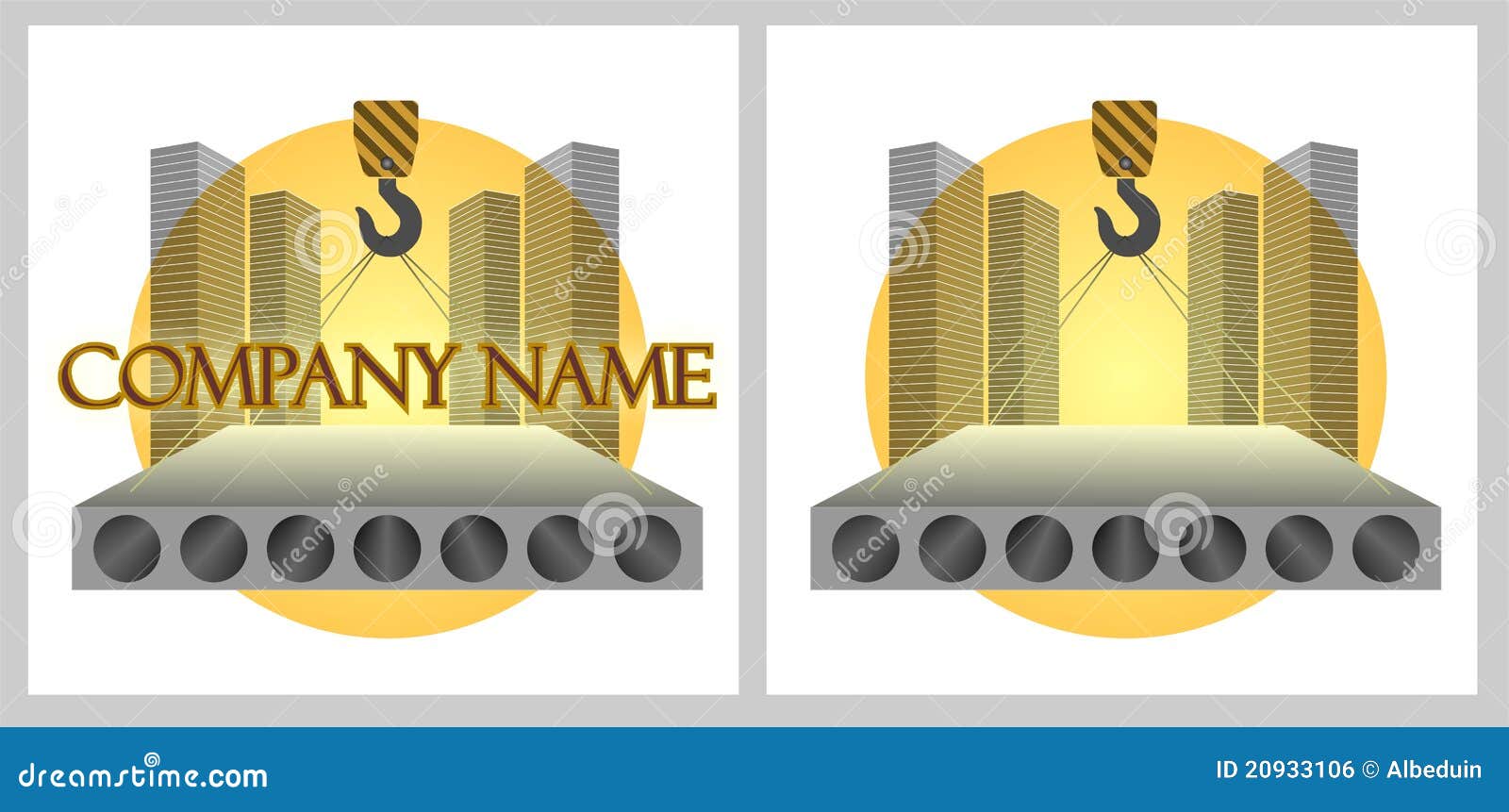 Construction Company Label And Badges. Vector | CartoonDealer.com #90147862