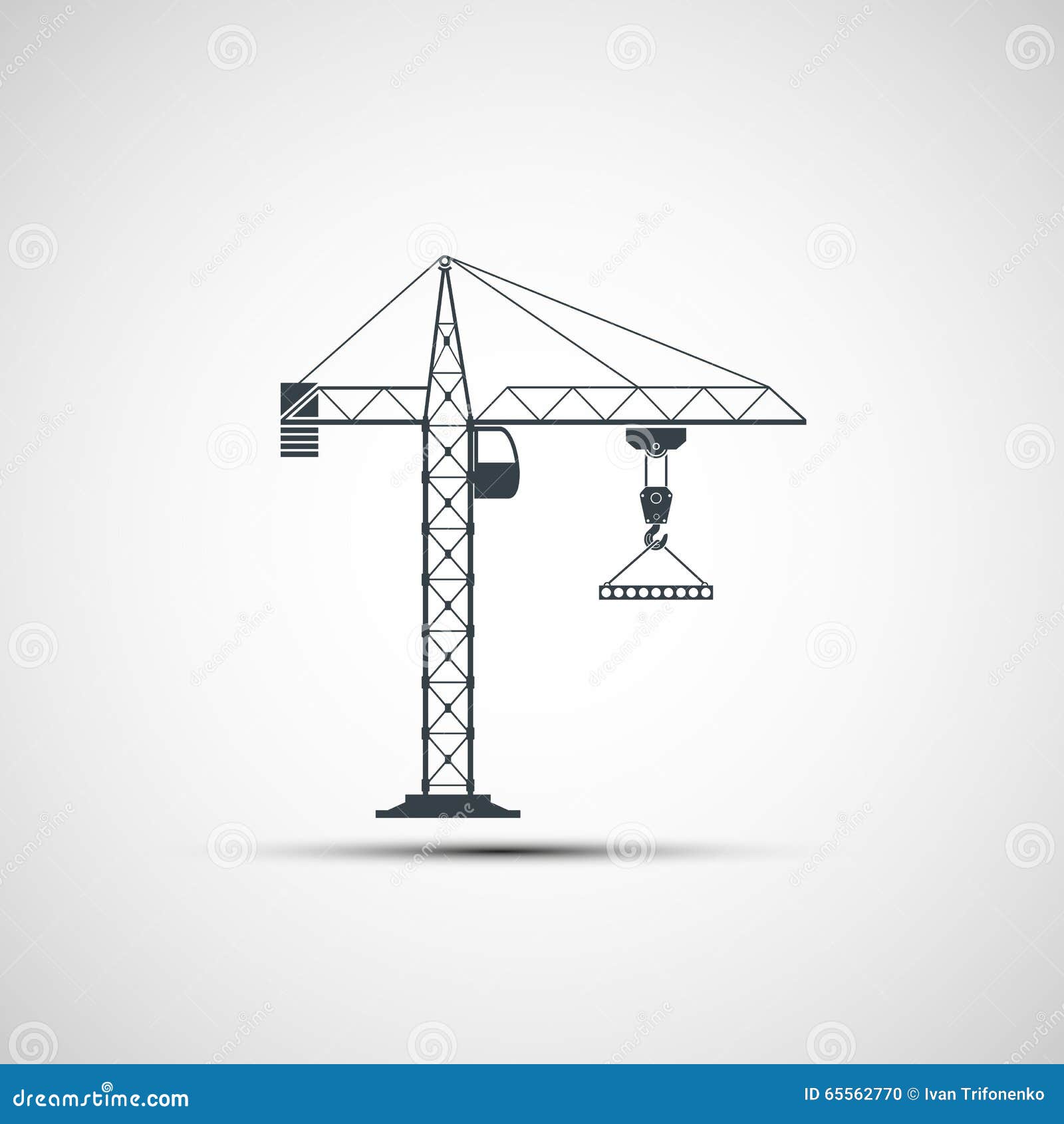 Logo construction crane. stock vector. Illustration of architecture ...