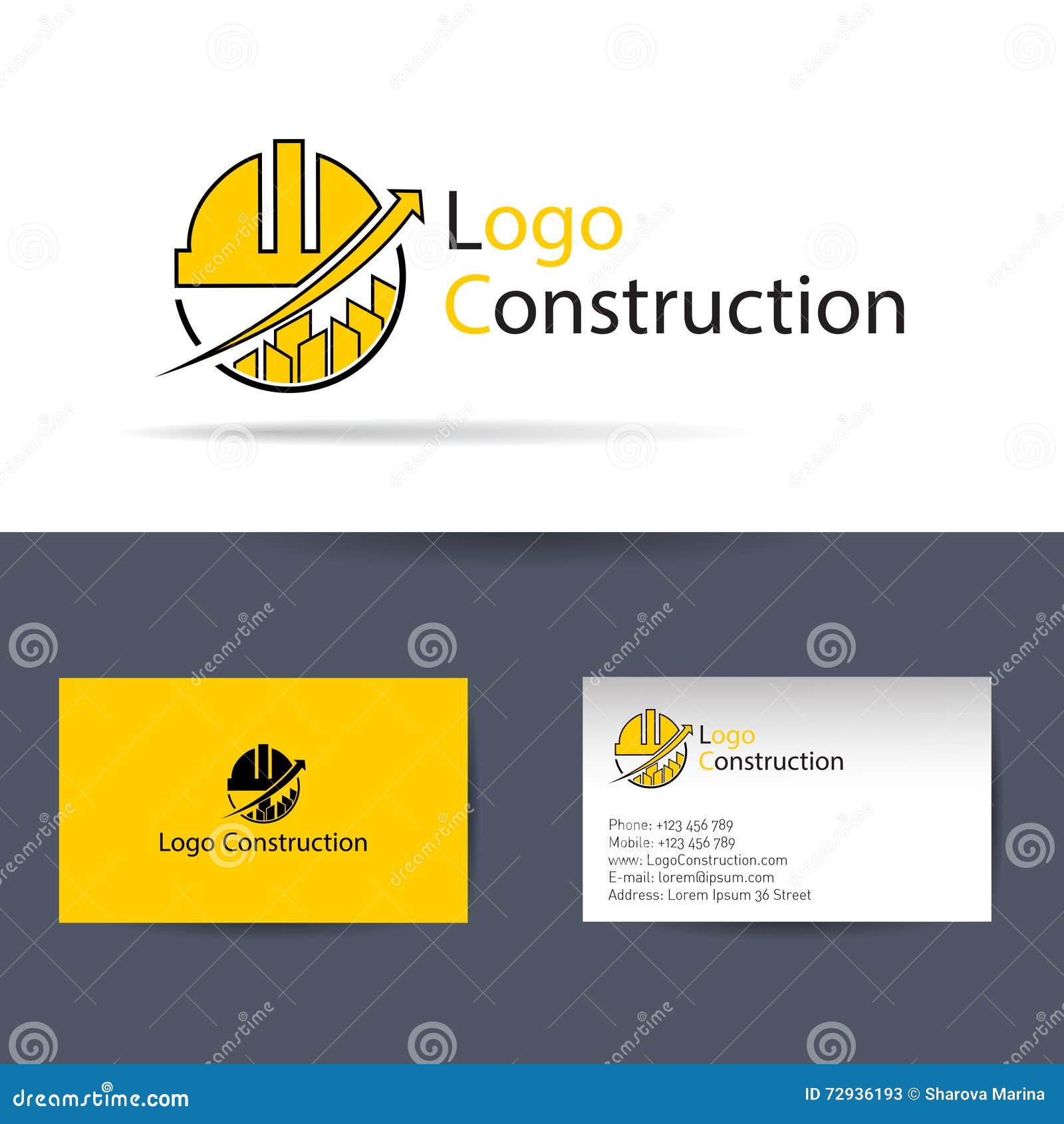 Logo Construction. Vector Logo Template Stock Vector - Illustration of ...