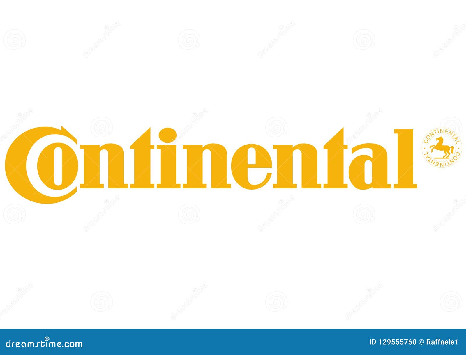Logo Continental imagen editorial. Ilustración de insignia - 129555760