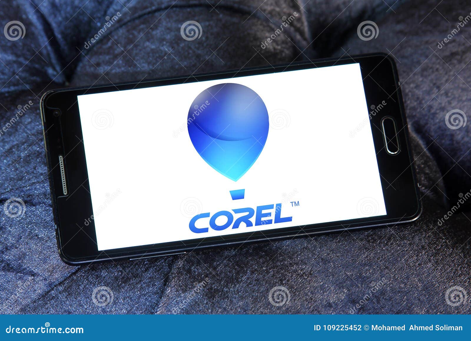 Corel Corporation logo editorial photography. Image of graphics - 109225452