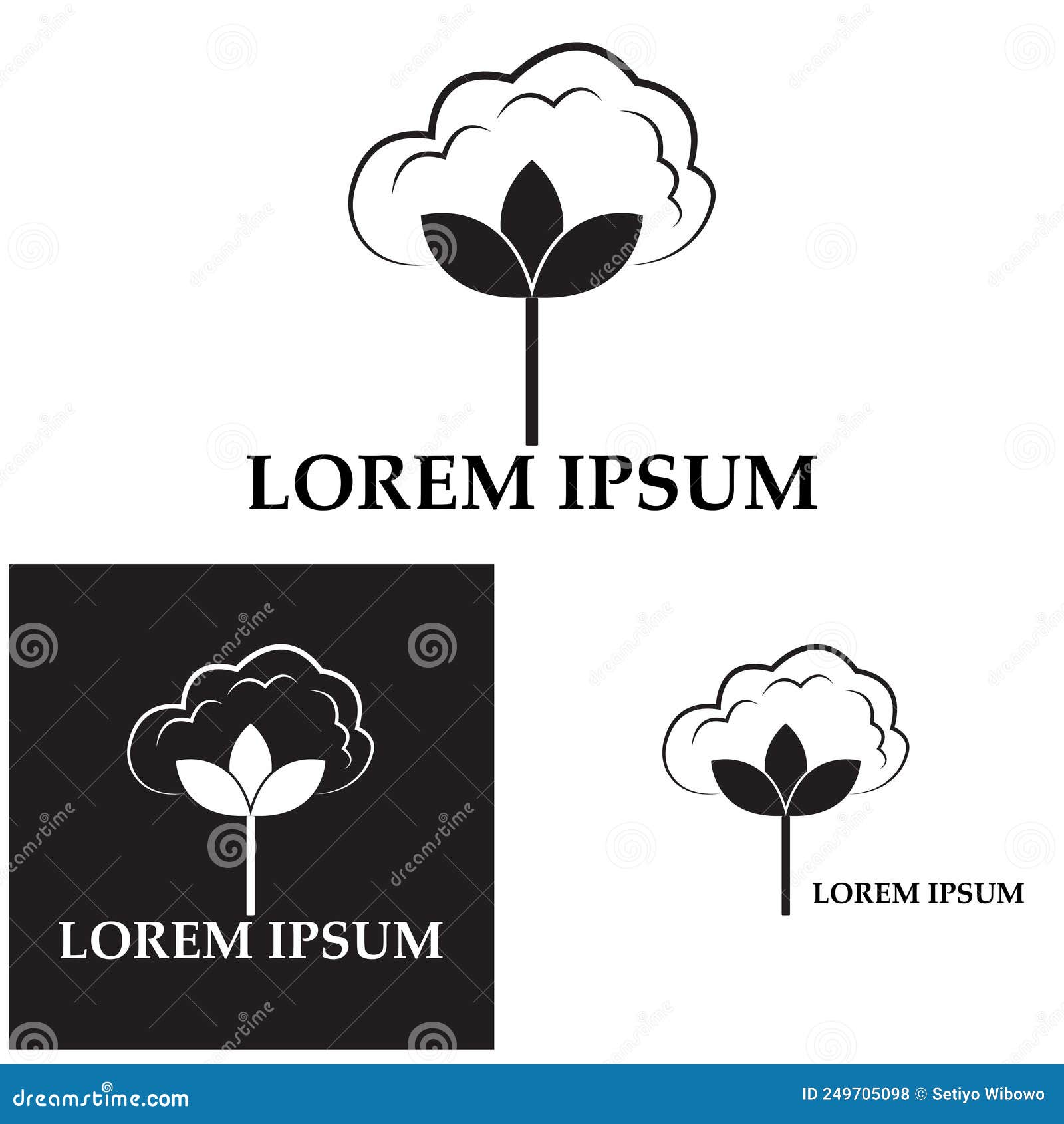 Logo Coton Illustration Vectorielle Illustration de Vecteur ...