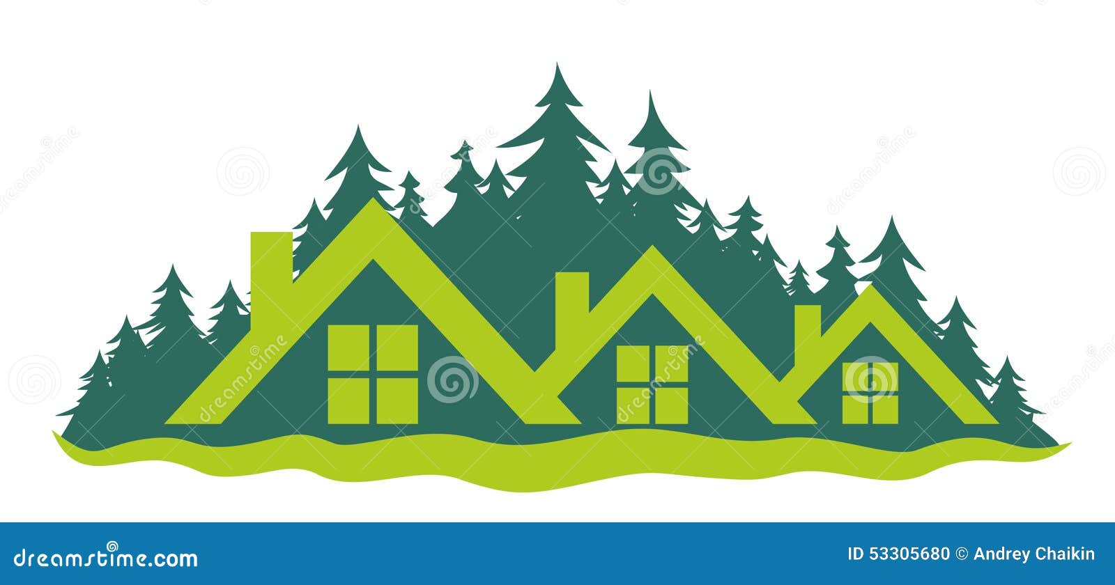 Logo of the Cottage Settlement Stock Vector - Illustration of housing ...