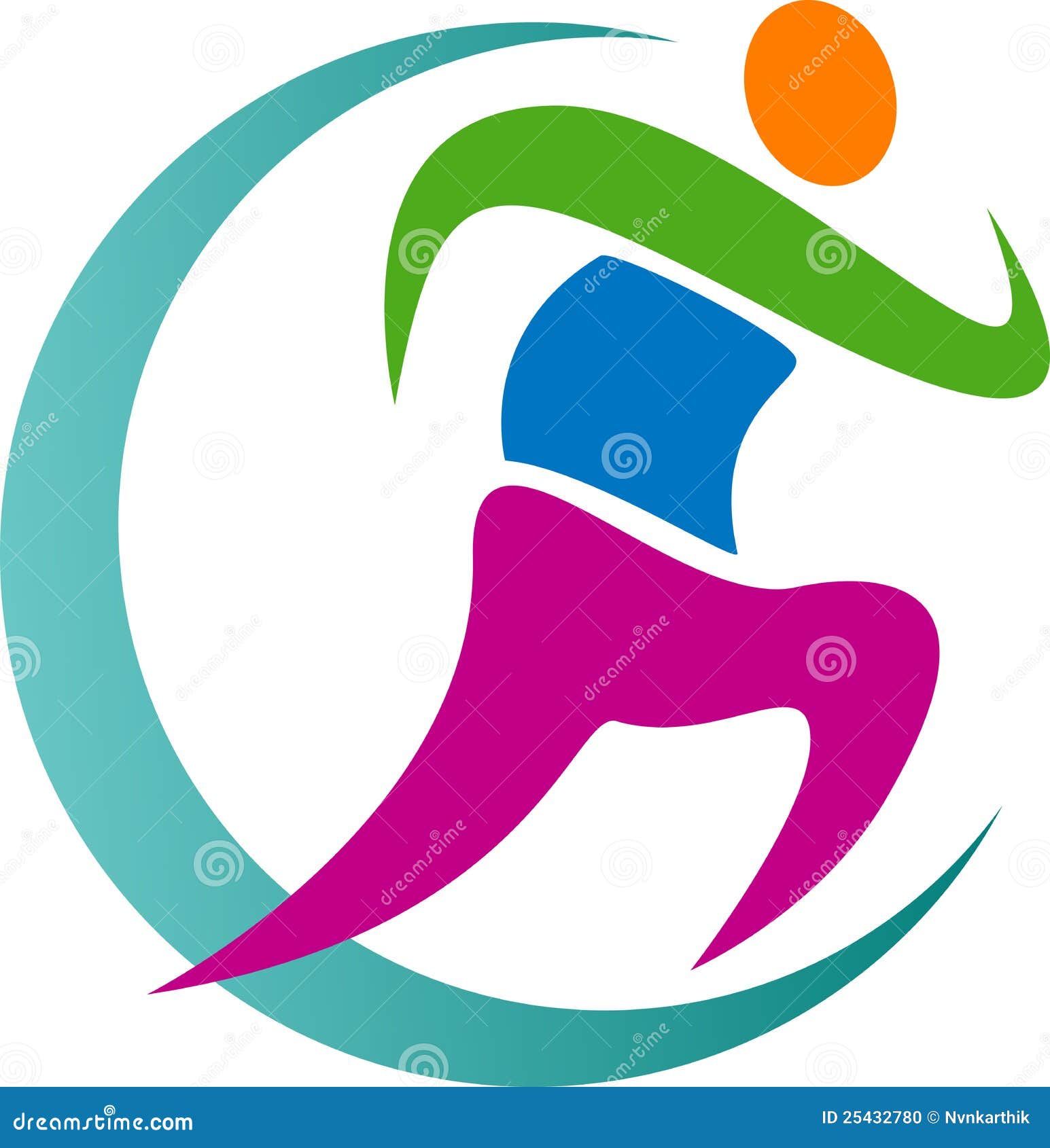 Logo courant illustration de vecteur. Illustration of isolement - 25432780