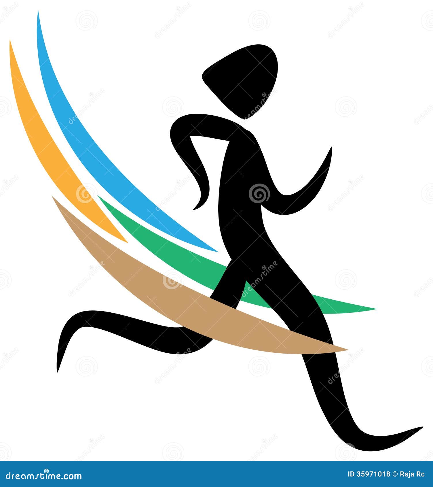 Logo courant illustration de vecteur. Illustration du graphisme - 35971018