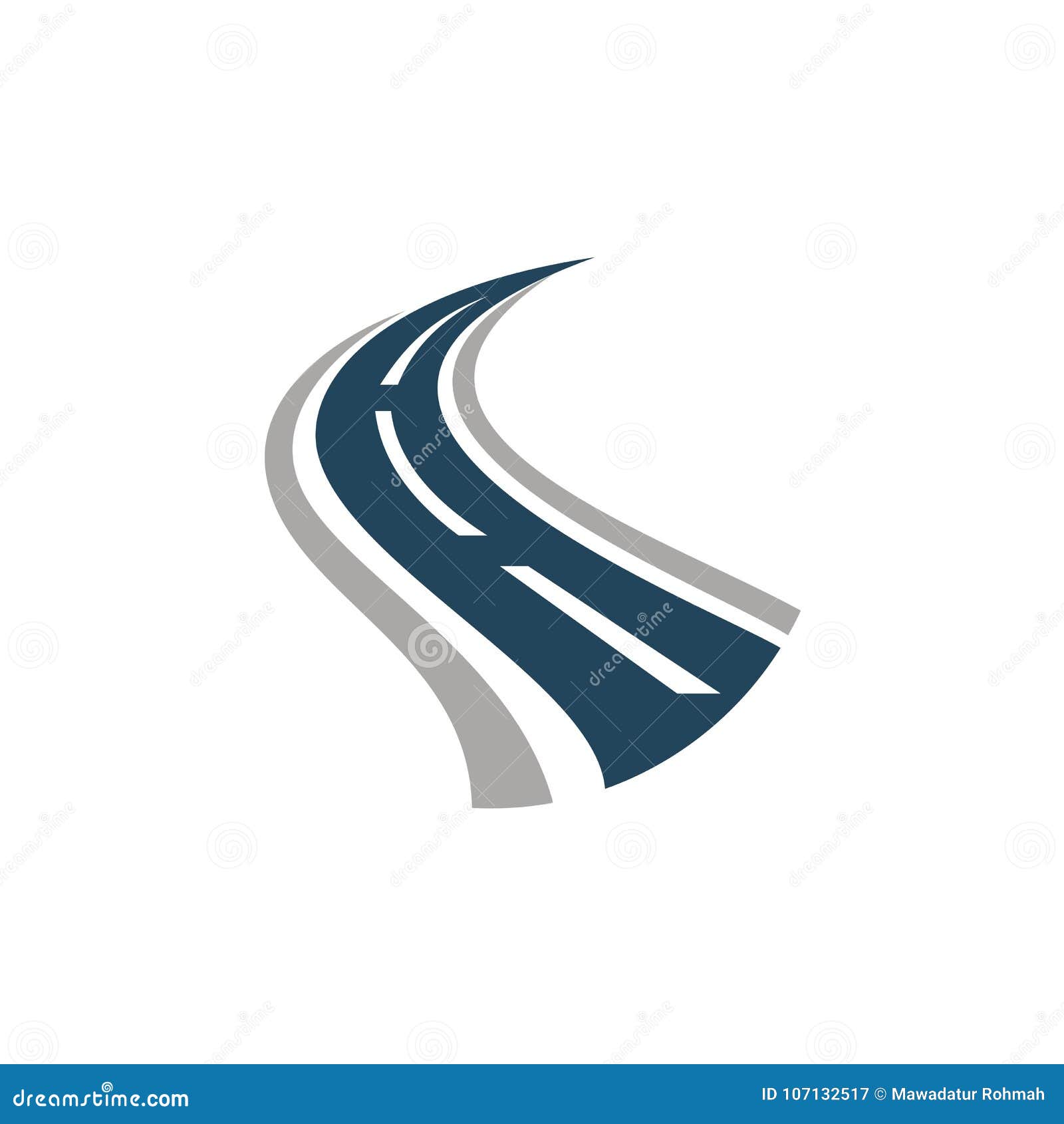 Logo Creativo Della Curvatura Della Strada Illustrazione Vettoriale ...