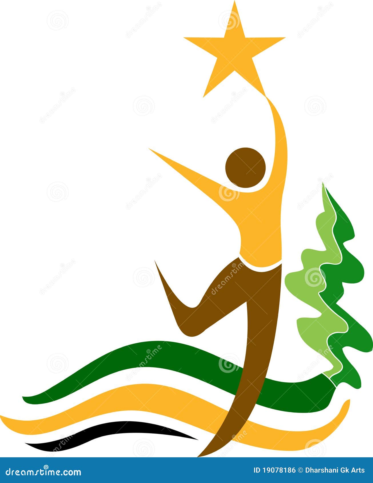 Logo d'étoile de gens illustration de vecteur. Illustration du livre ...