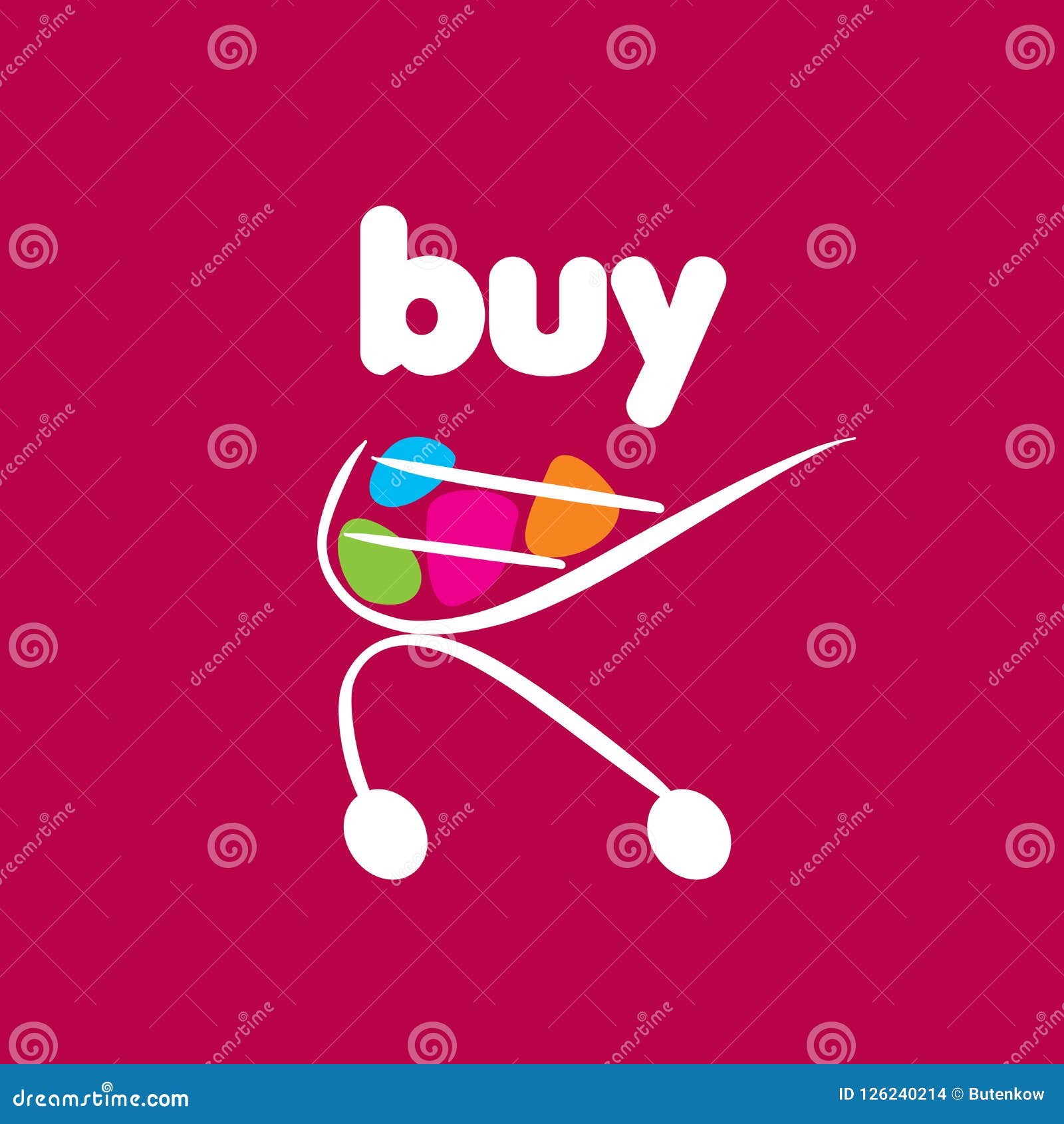 Logo d'achats de vecteur illustration de vecteur. Illustration du ...