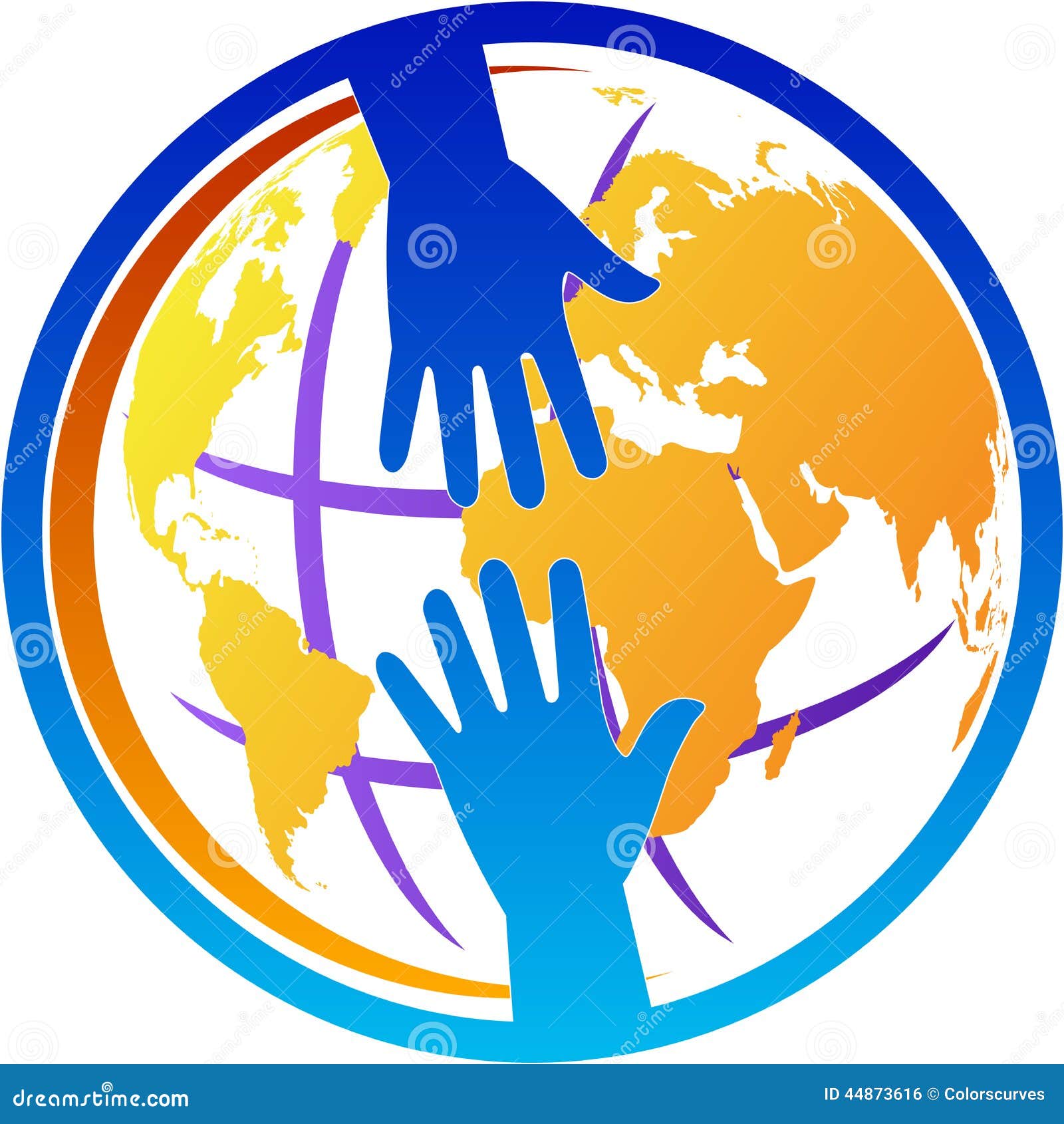 Logo d'aide illustration de vecteur. Illustration du globe - 44873616