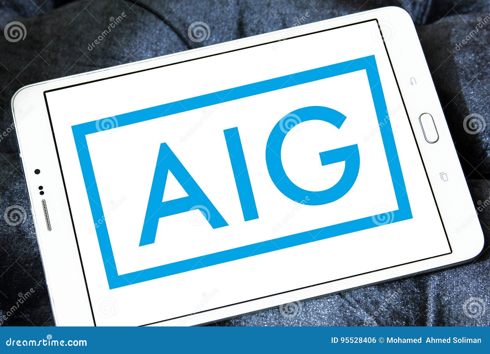 Logo d'assurance d'Aig photo éditorial. Image du signe - 95528406