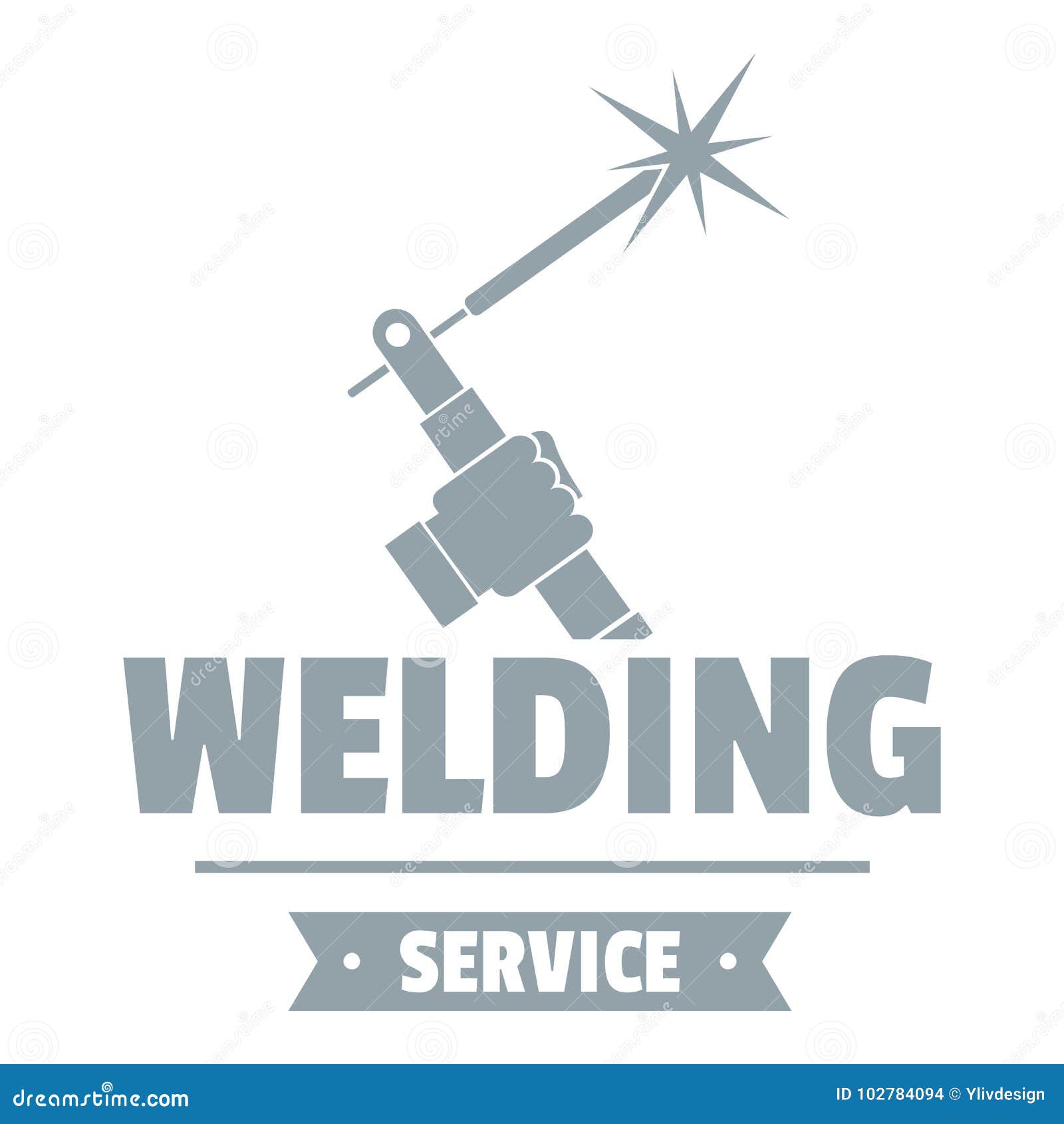 Logo D'atelier De Soudure, Style Gris Simple Illustration de Vecteur ...