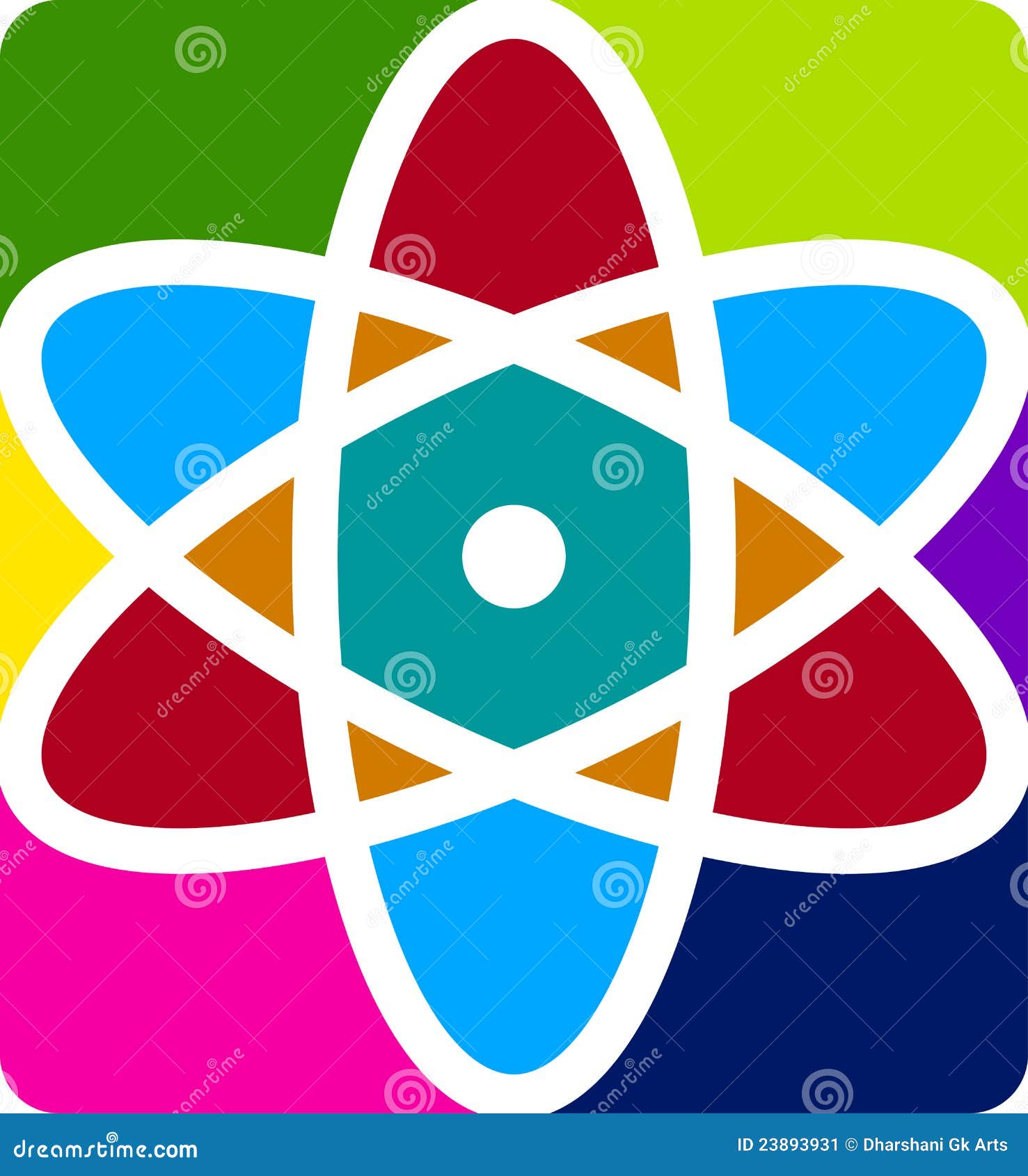 Logo d'atome illustration de vecteur. Illustration du atome - 23893931