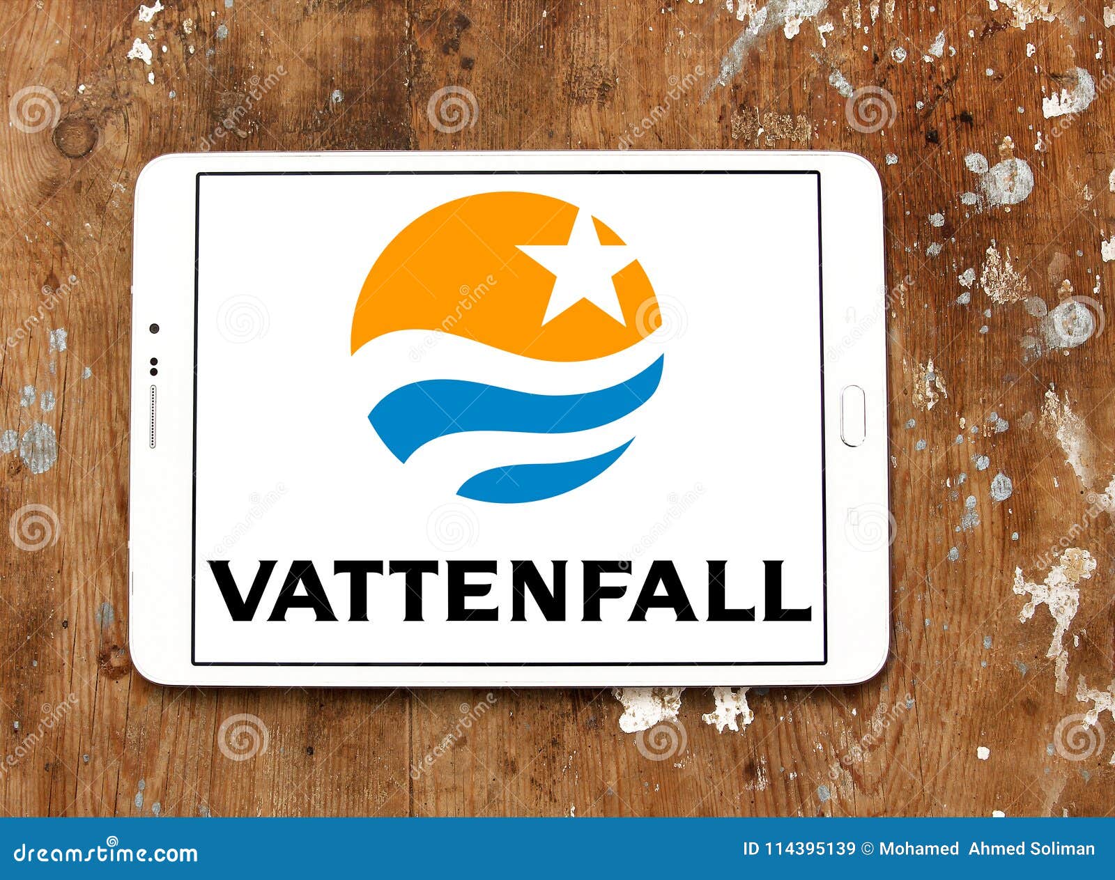 Logo D'entreprise D'énergie De Vattenfall Image stock éditorial - Image ...