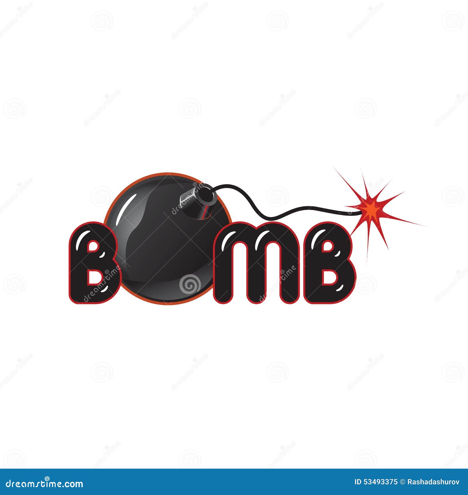 Logo D'illustration De Bombe Illustration de Vecteur - Illustration of ...