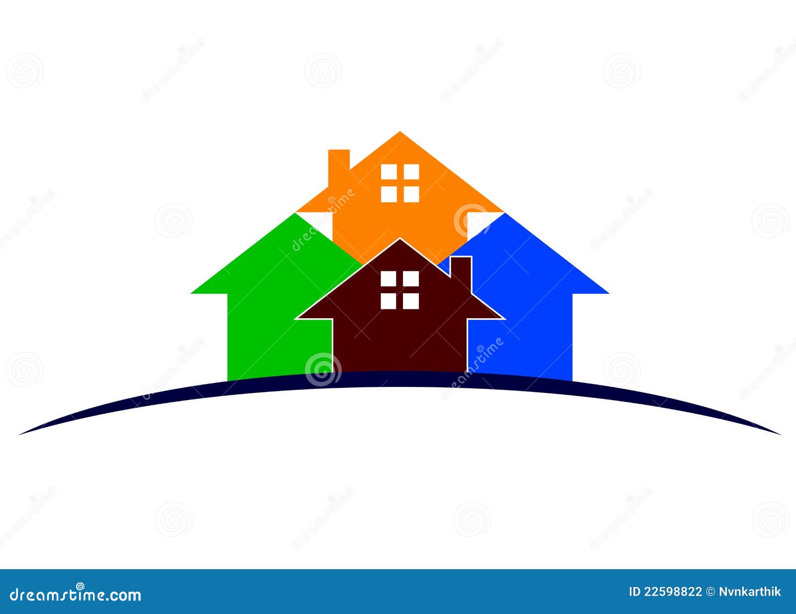 Logo d'immeubles illustration de vecteur. Illustration du ville - 22598822