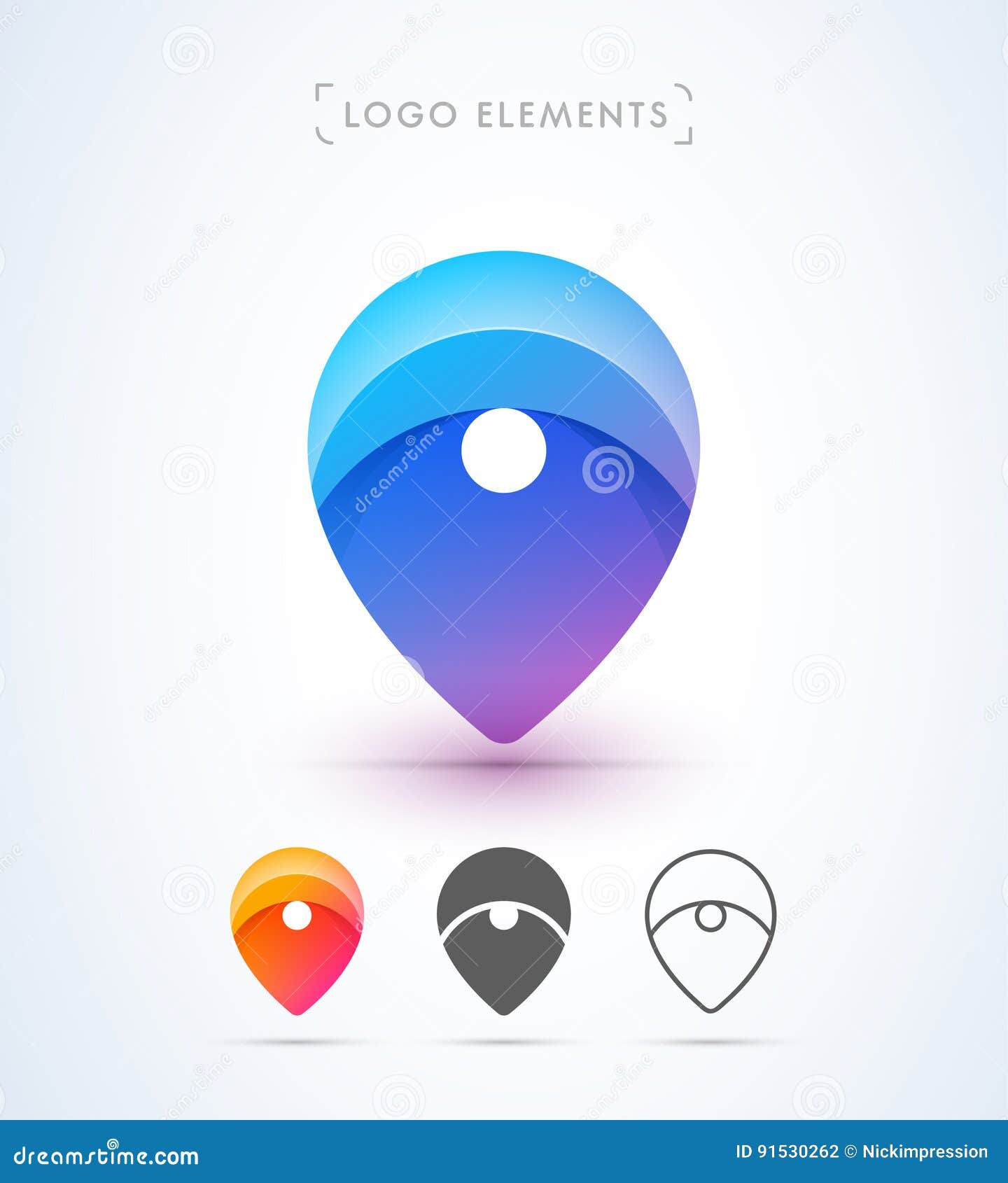 Logo D'indicateur De Vecteur Illustration de Vecteur - Illustration du ...