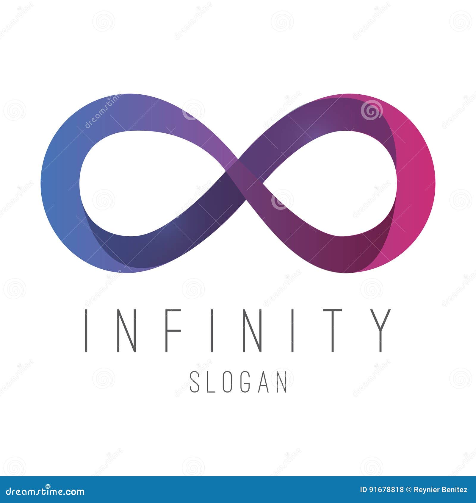 Logo d'infini illustration de vecteur. Illustration du symbole - 91678818