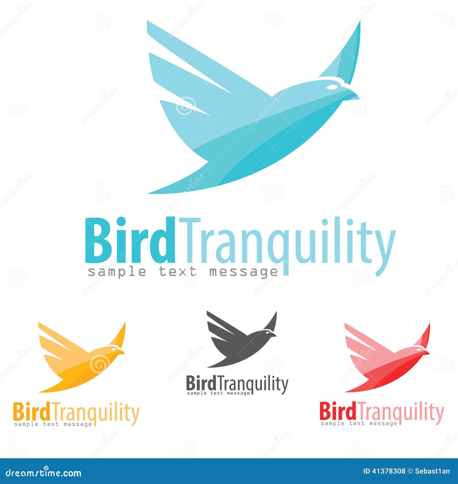 Logo d'oiseau illustration de vecteur. Illustration du logo - 41378308