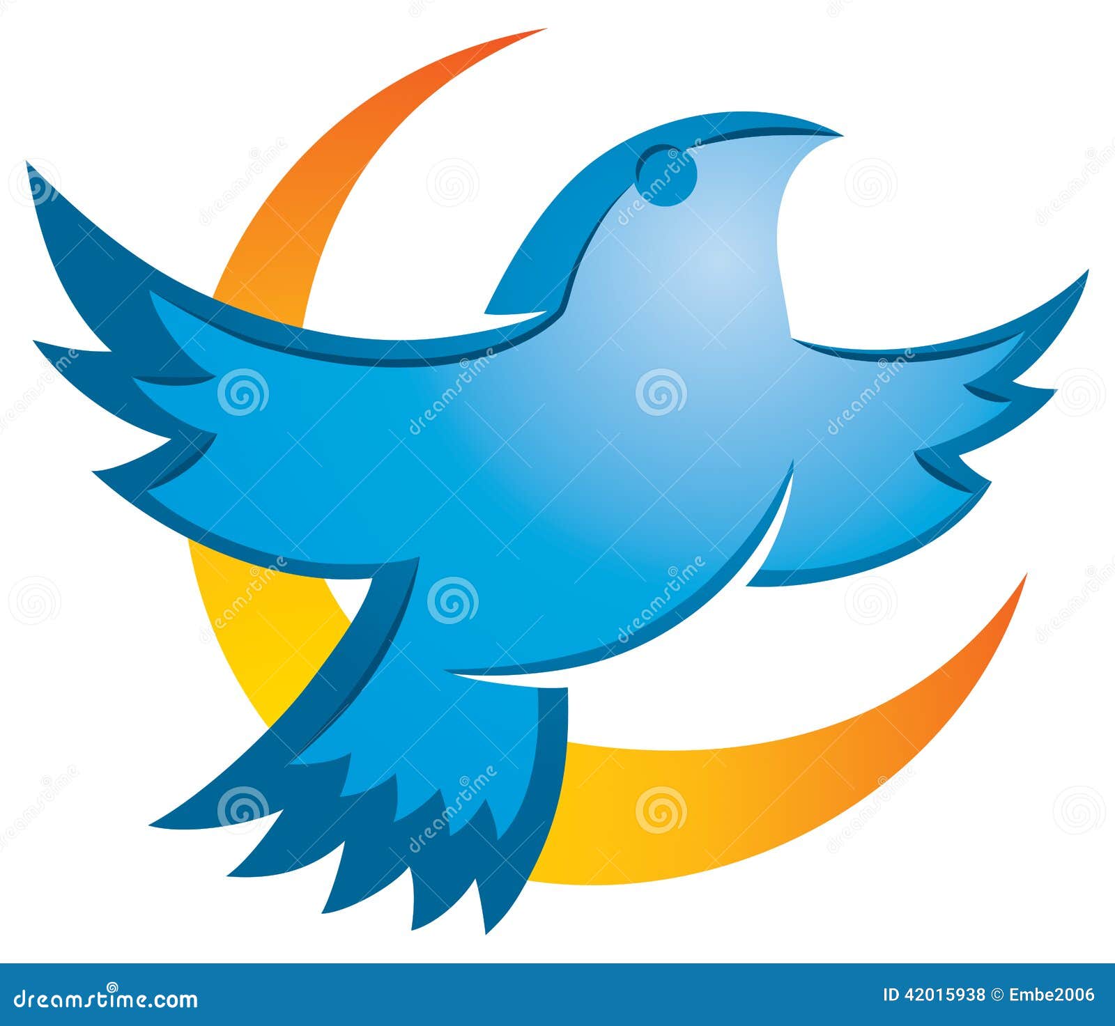 Logo d'oiseau illustration de vecteur. Illustration du conception ...