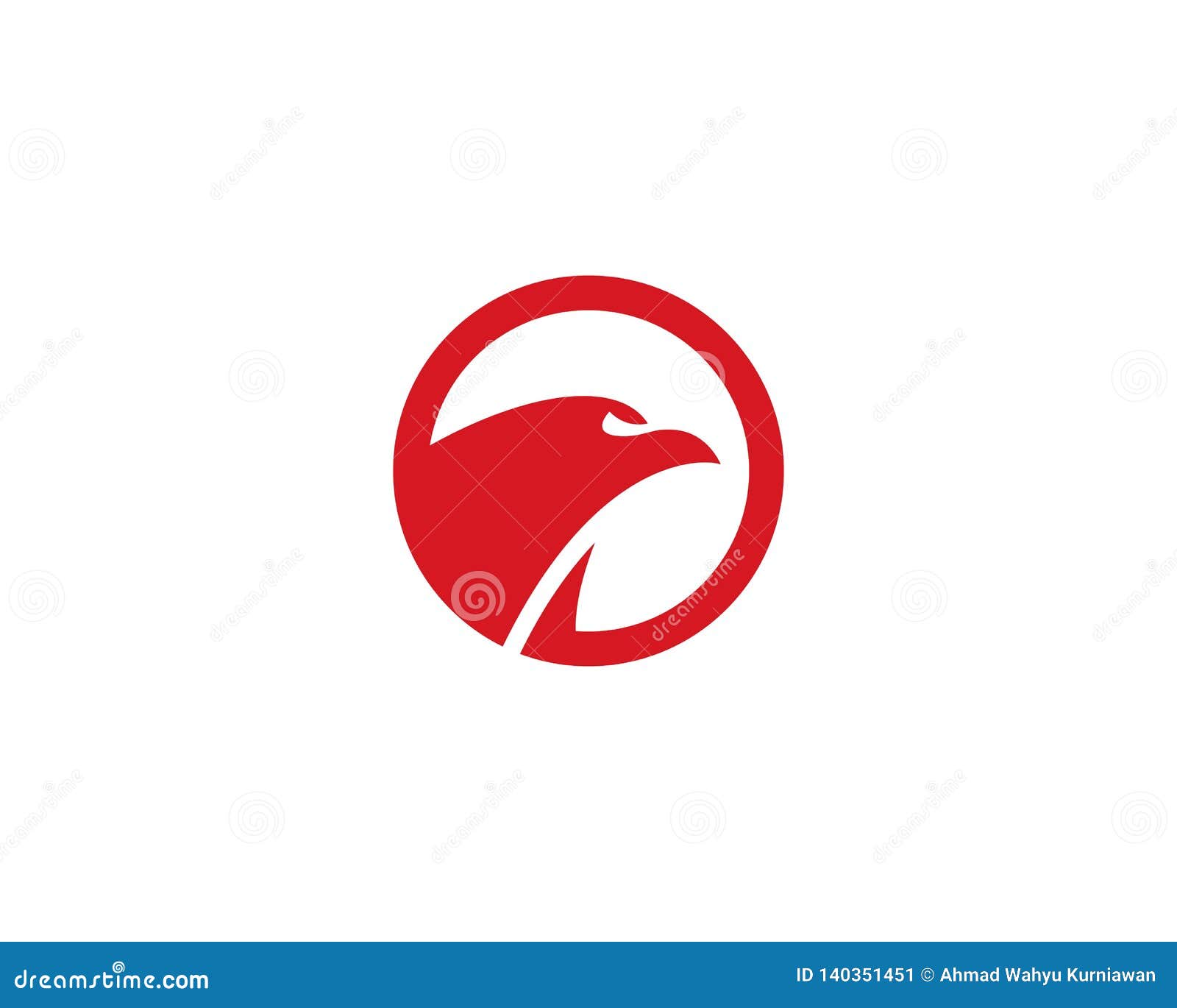 Logo d'oiseau de faucon illustration de vecteur. Illustration du ...