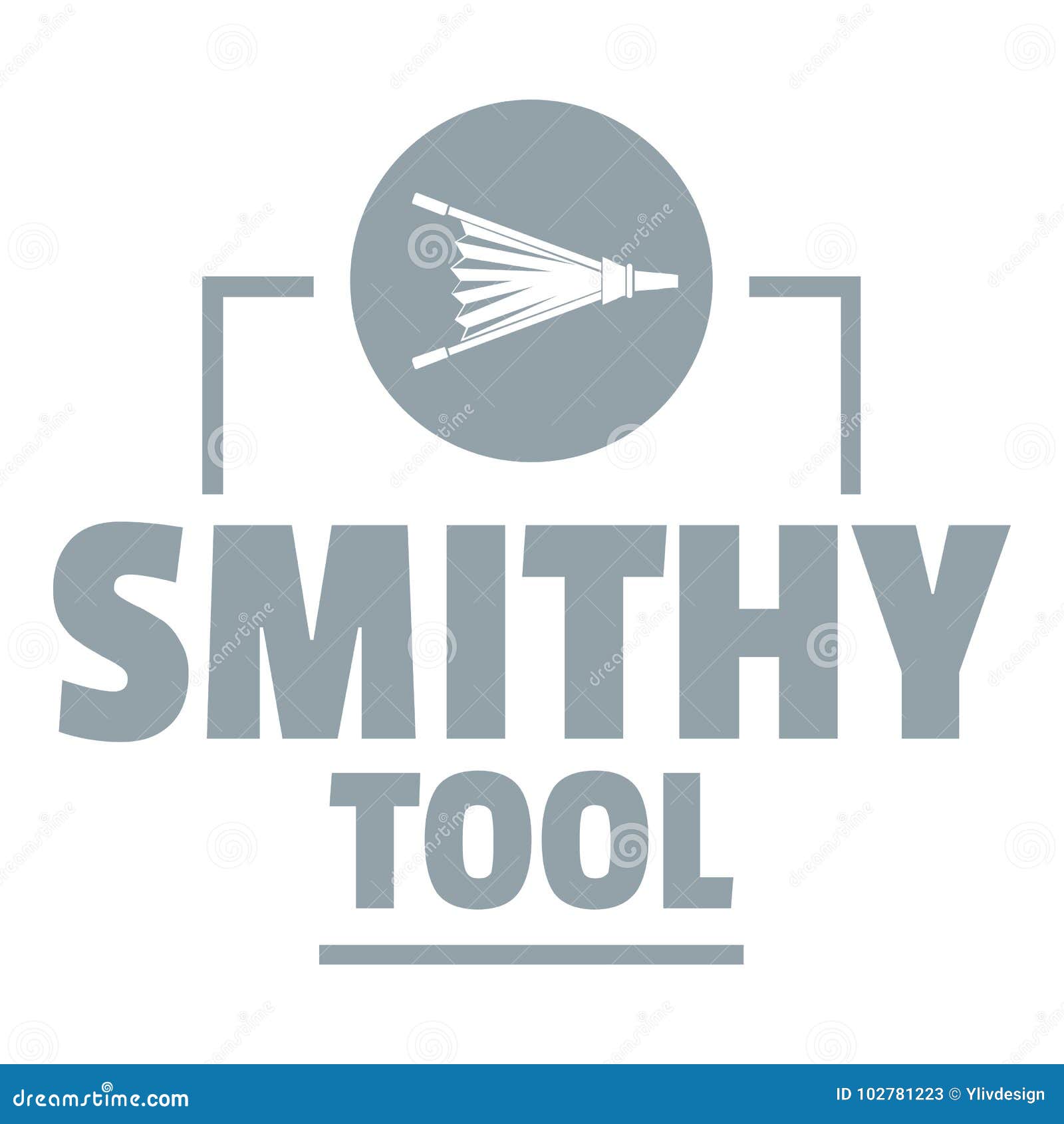 Logo D'outil De Forge, Style Gris Simple Illustration de Vecteur ...