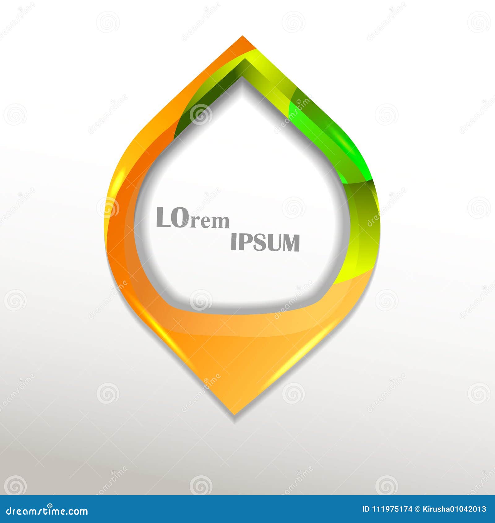 Logo d'une forme de baisse illustration stock. Illustration du ...