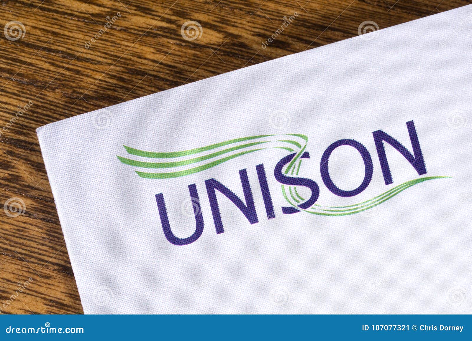 Logo D'UNISSON Sur Un Tract Photo éditorial - Image du publique ...