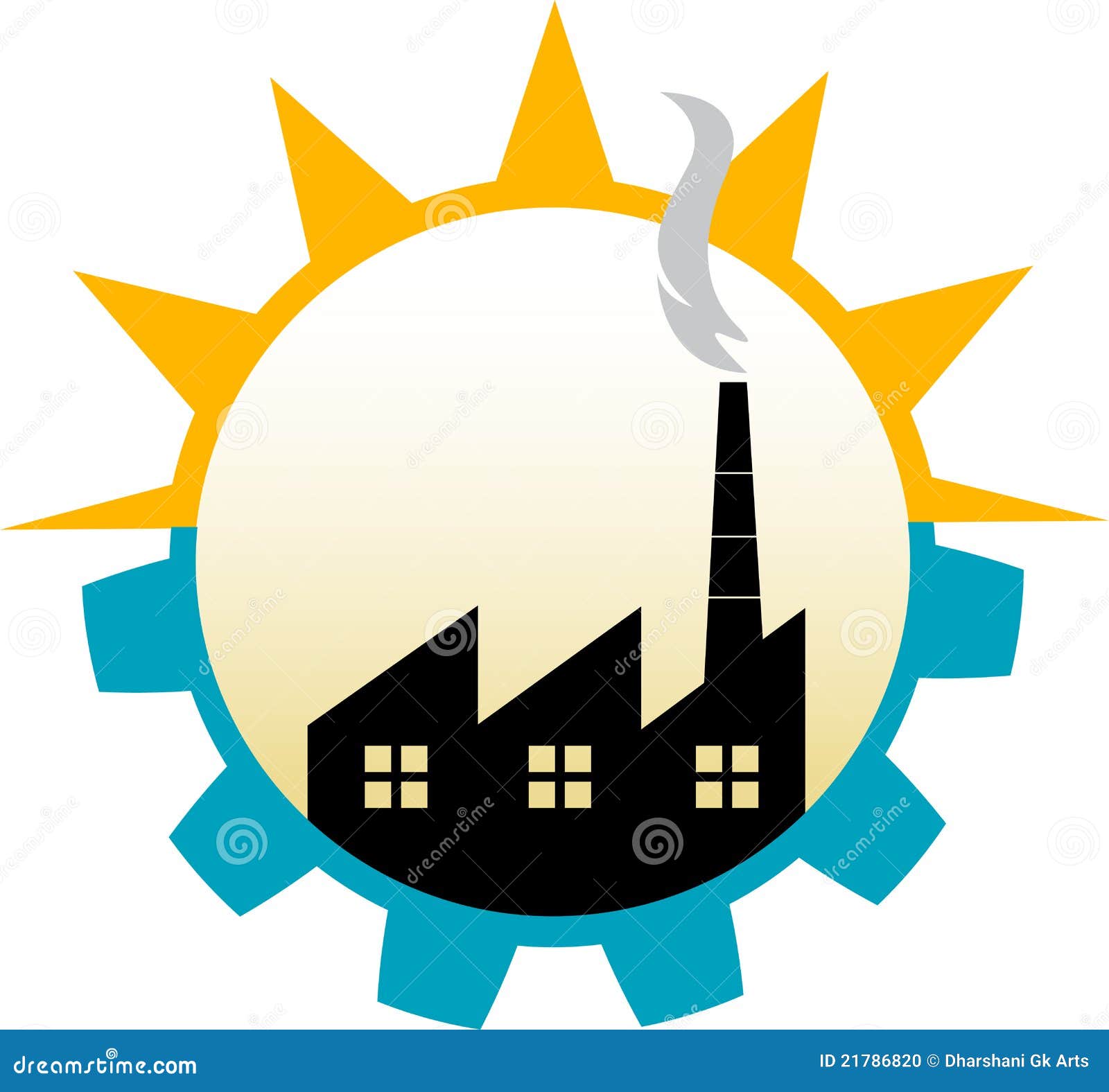 Logo d'usine illustration de vecteur. Illustration du noir - 21786820