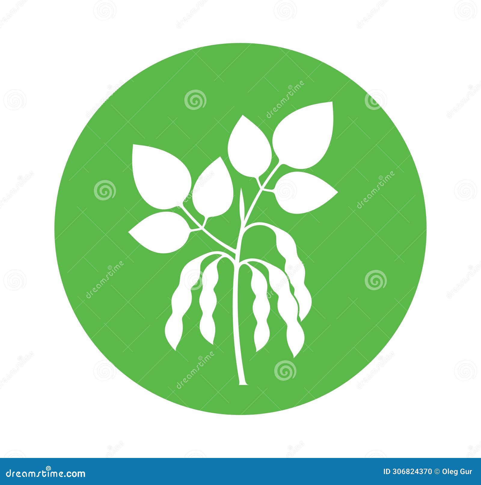 Logo Da Soja. Soja Isolada Em Fundo Branco Ilustração do Vetor ...