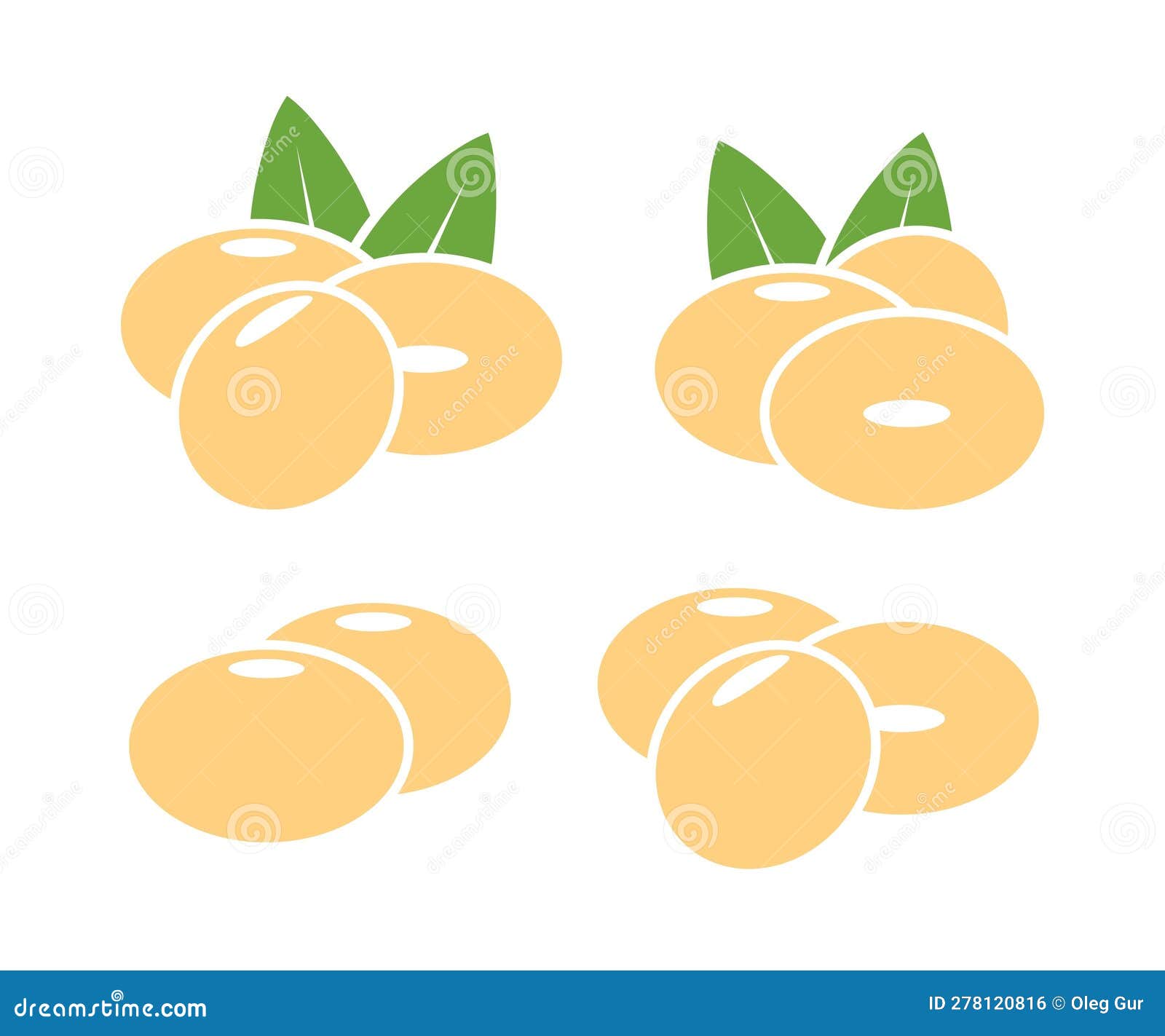 Logo Da Soja. Soja Isolada Em Fundo Branco Ilustração do Vetor ...