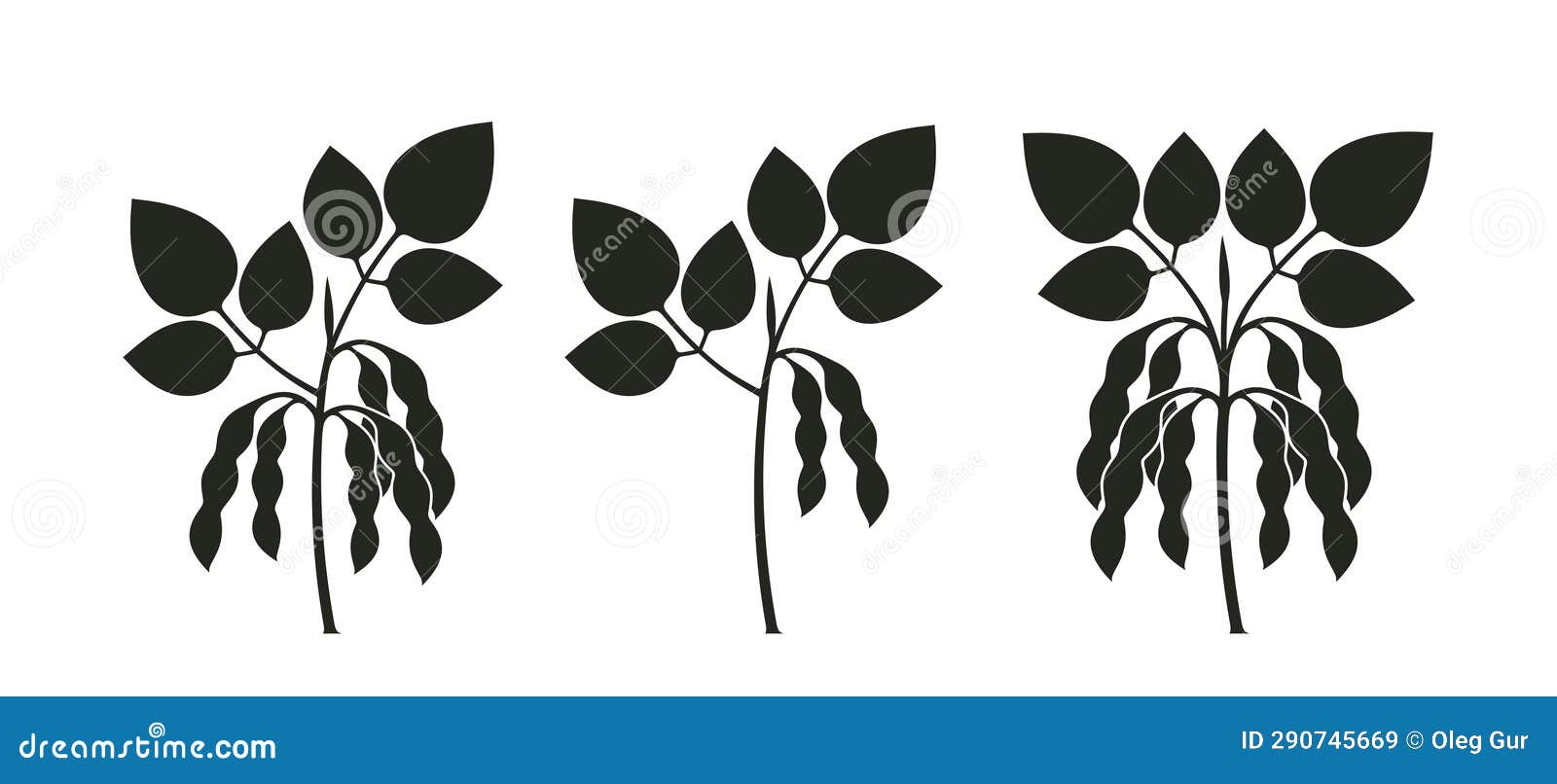 Logo Da Soja. Soja Isolada Em Fundo Branco Ilustração do Vetor ...