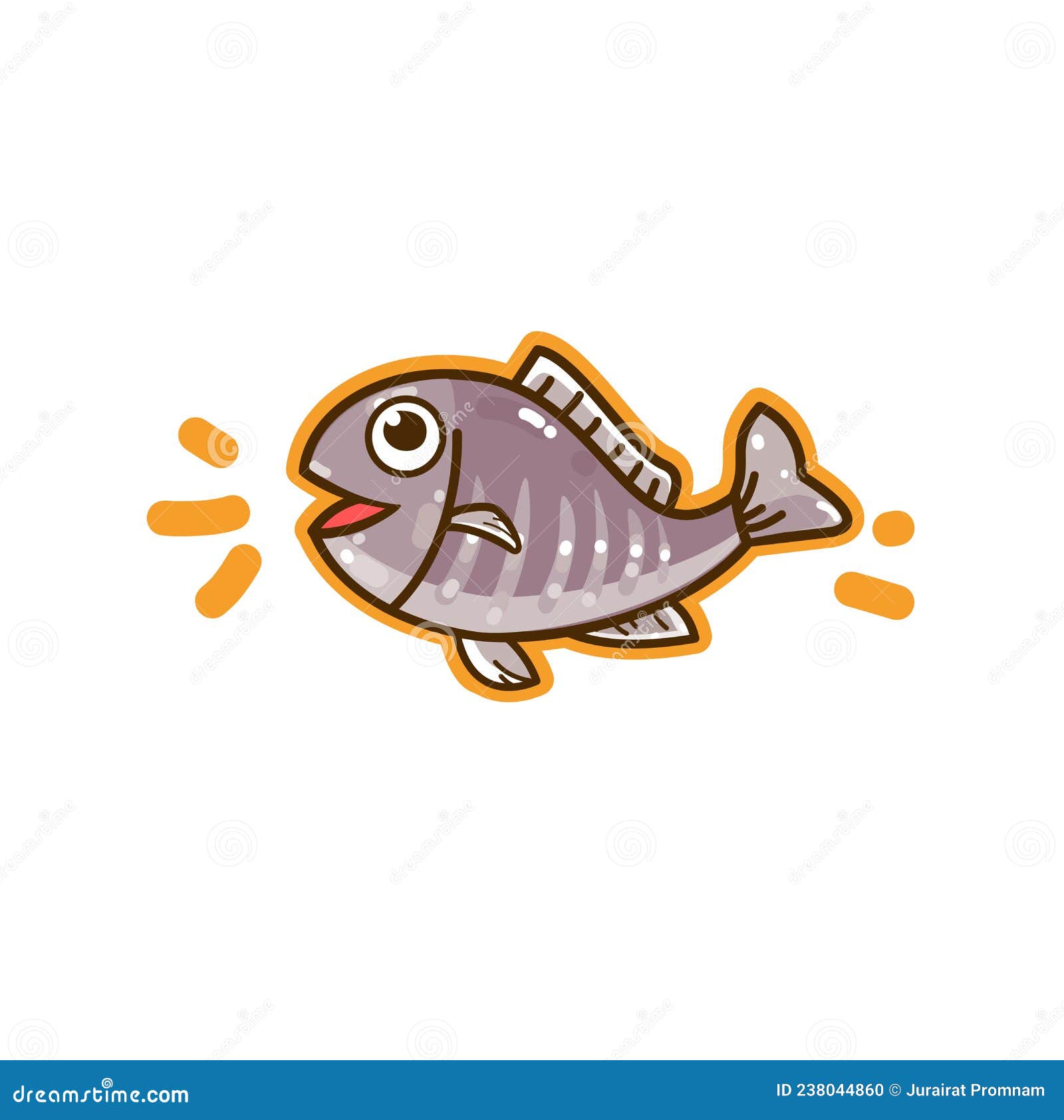 Logo Damsel Fish Character Vector Stock Vector - Illustration of ...