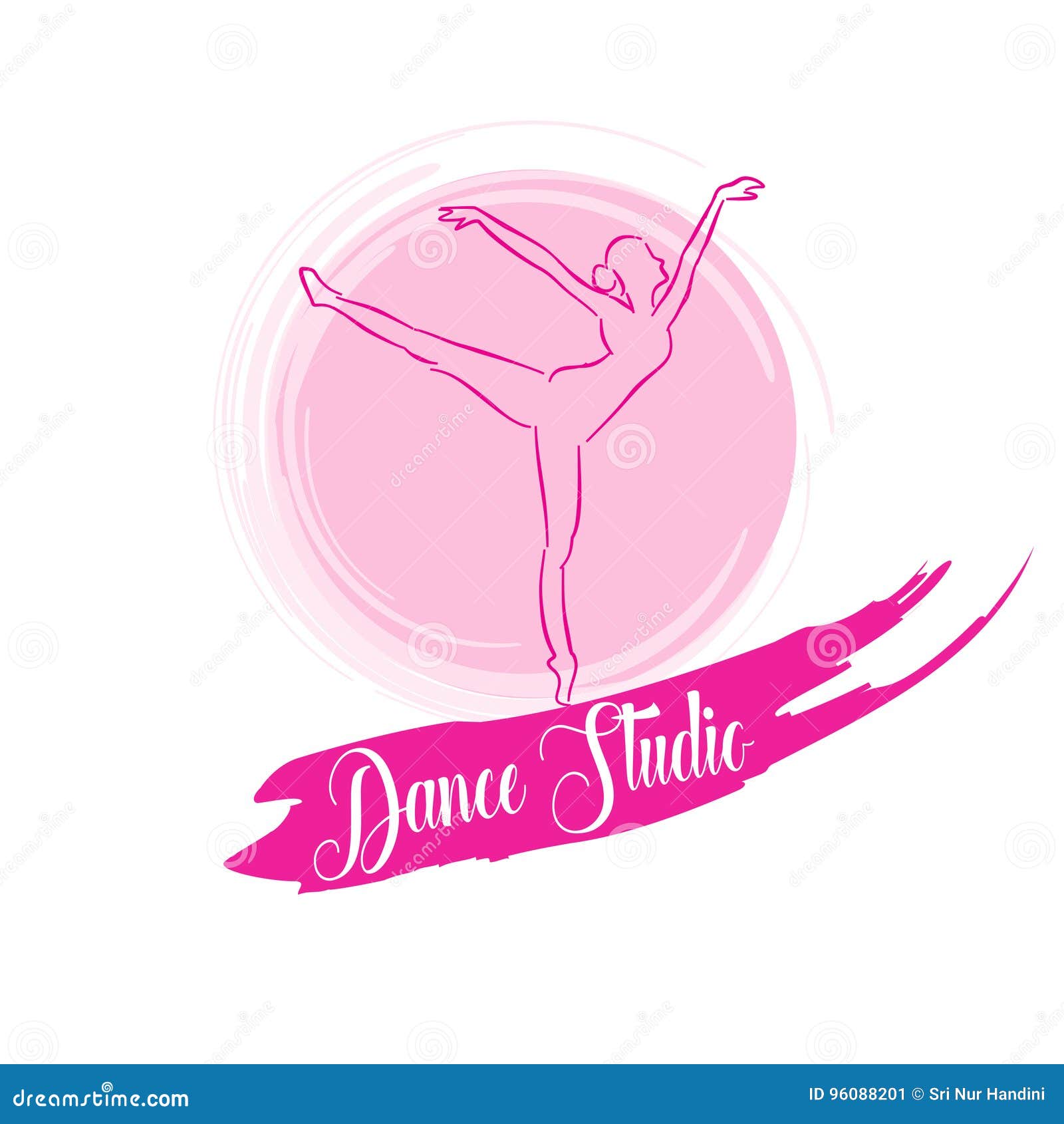 Logo dance stock illustration. Illustration of female - 96088201