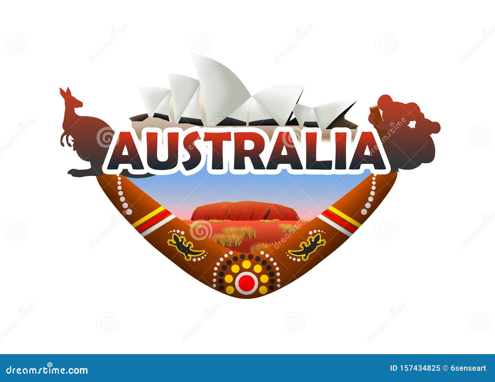 Logo de Australia imagen editorial. Ilustración de contacto - 157434825
