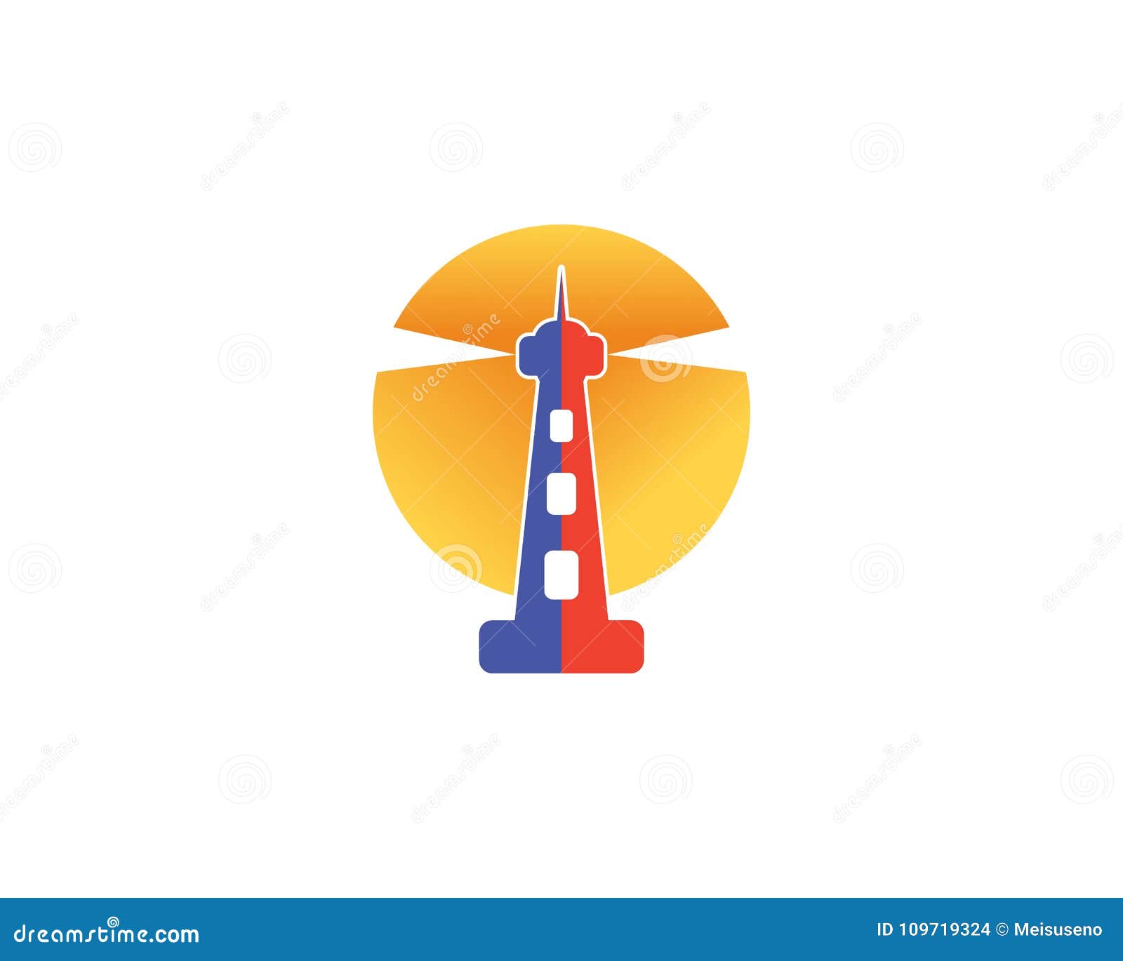 Logo de balise illustration de vecteur. Illustration du espoir - 109719324