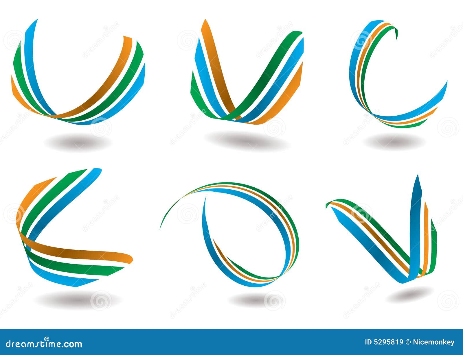 Logo de bande illustration de vecteur. Illustration du orange - 5295819