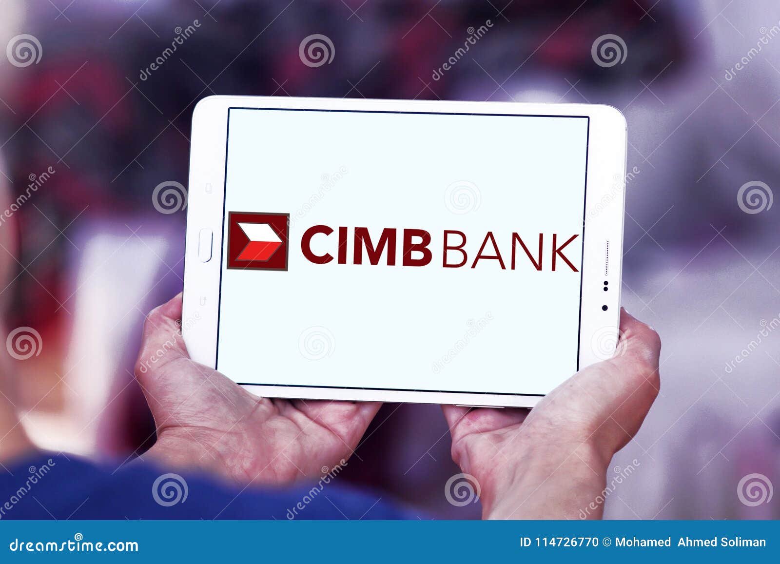 Logo de banque de CIMB image éditorial. Image du commercial - 114726770