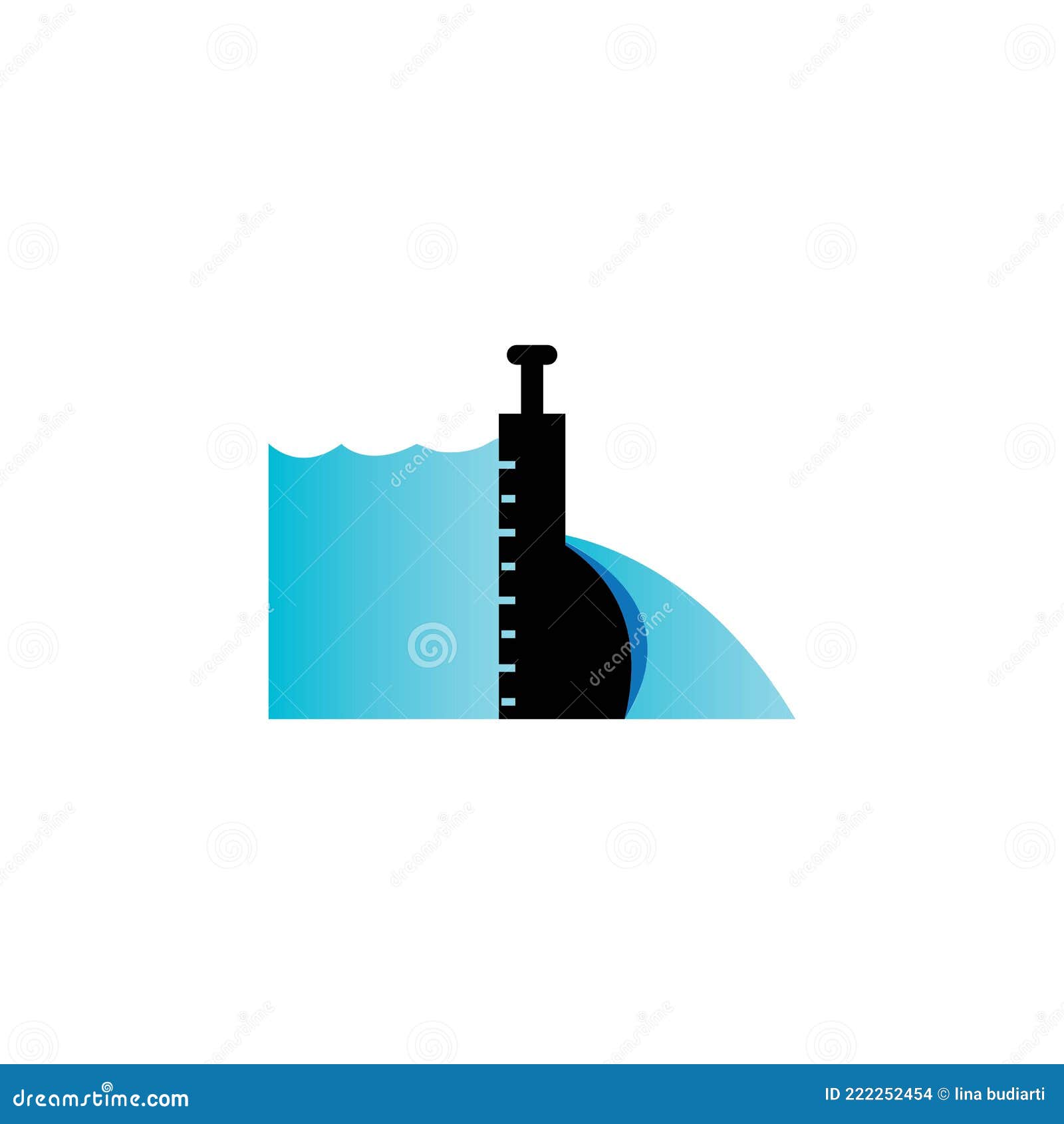 Logo de barrage d'eau illustration de vecteur. Illustration du écologie ...