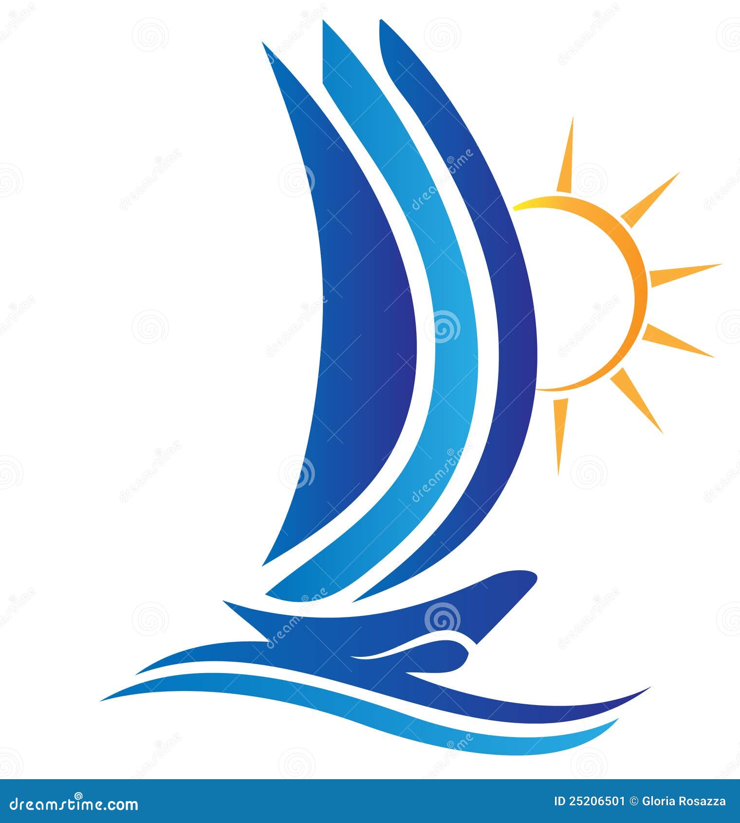 Logo de bateau illustration de vecteur. Illustration du bateau - 25206501