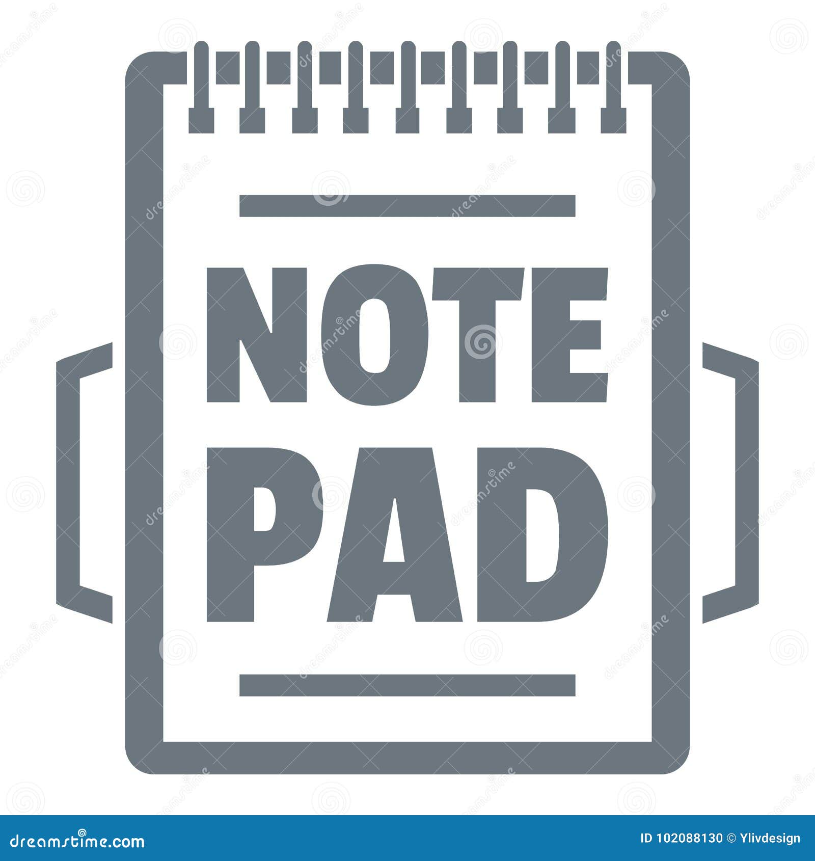 Logo De Bloc-notes, Style De Vintage Illustration de Vecteur ...