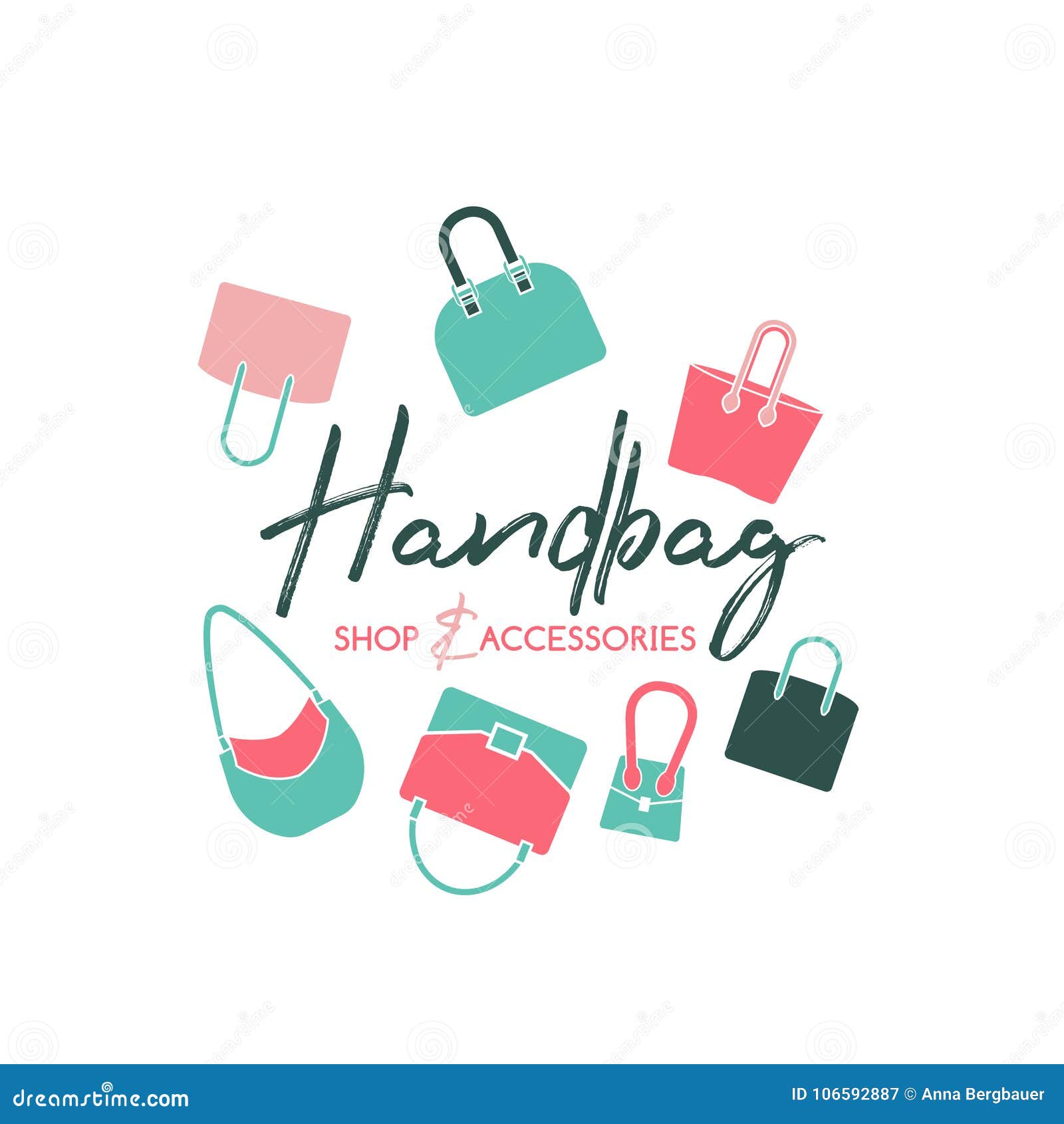 Logo De Boutique De Sac à Main Illustration de Vecteur - Illustration ...