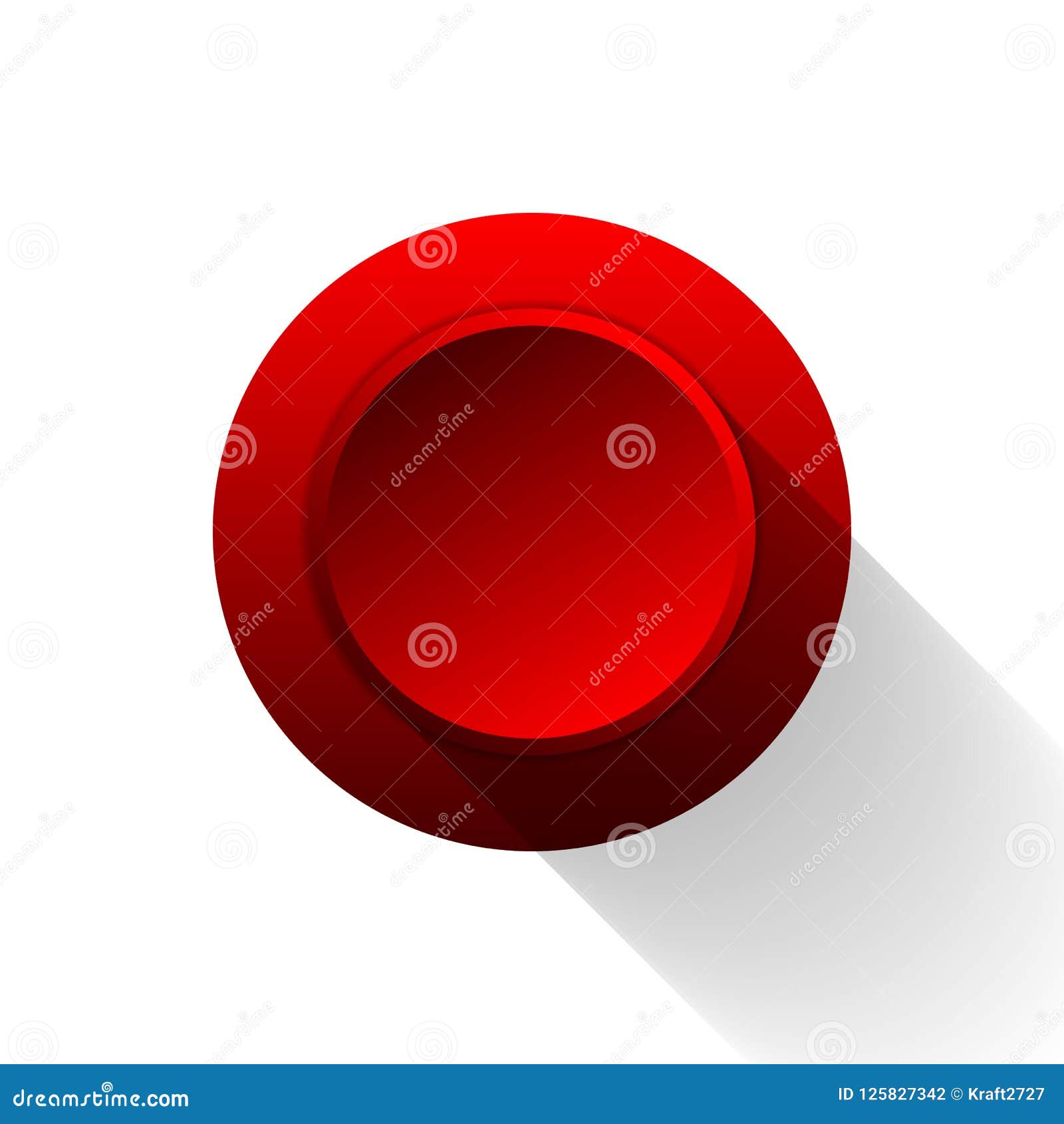 Logo de bouton rouge illustration de vecteur. Illustration du élément ...