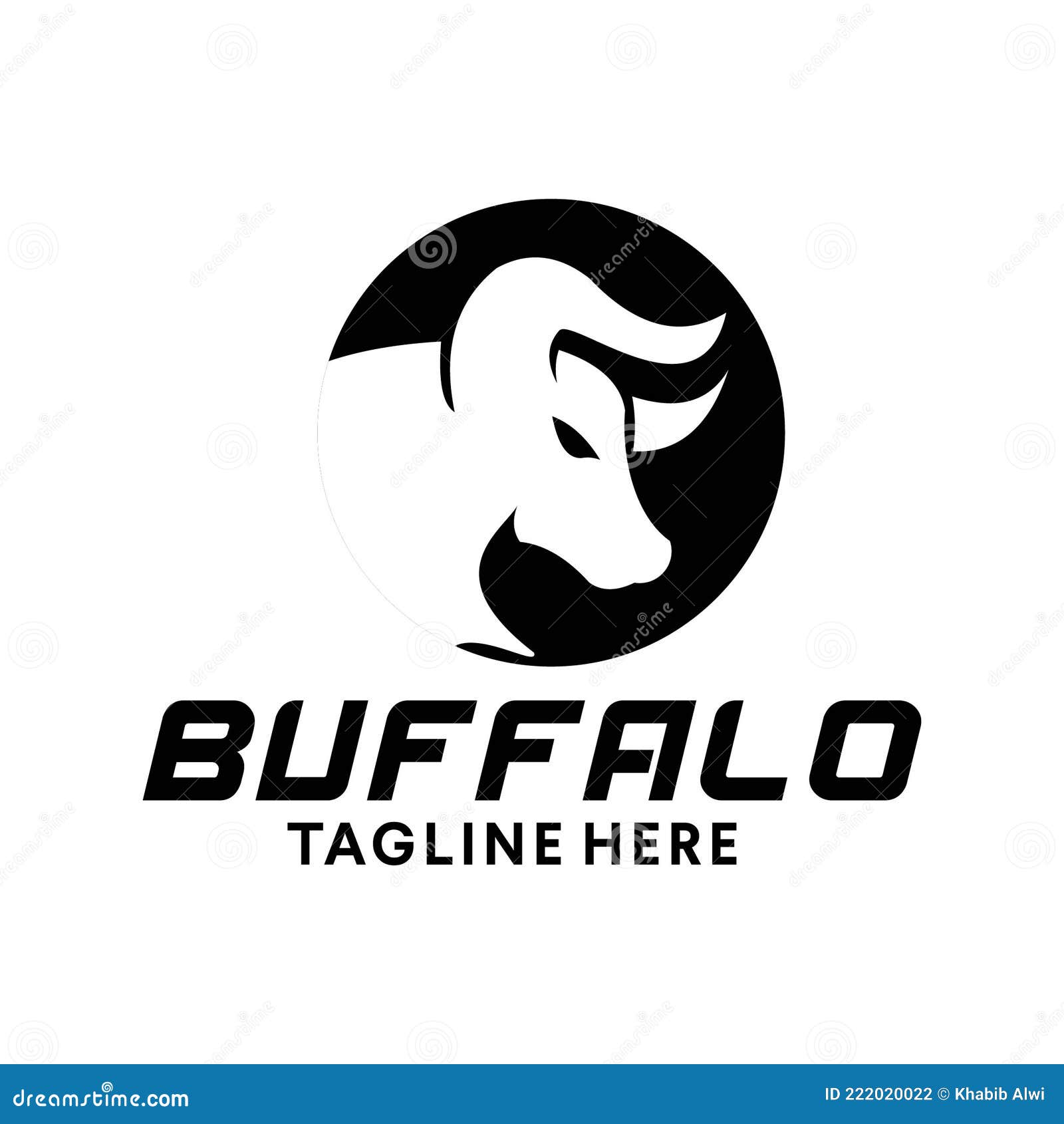 Logo de buffle illustration de vecteur. Illustration of élément - 222020022