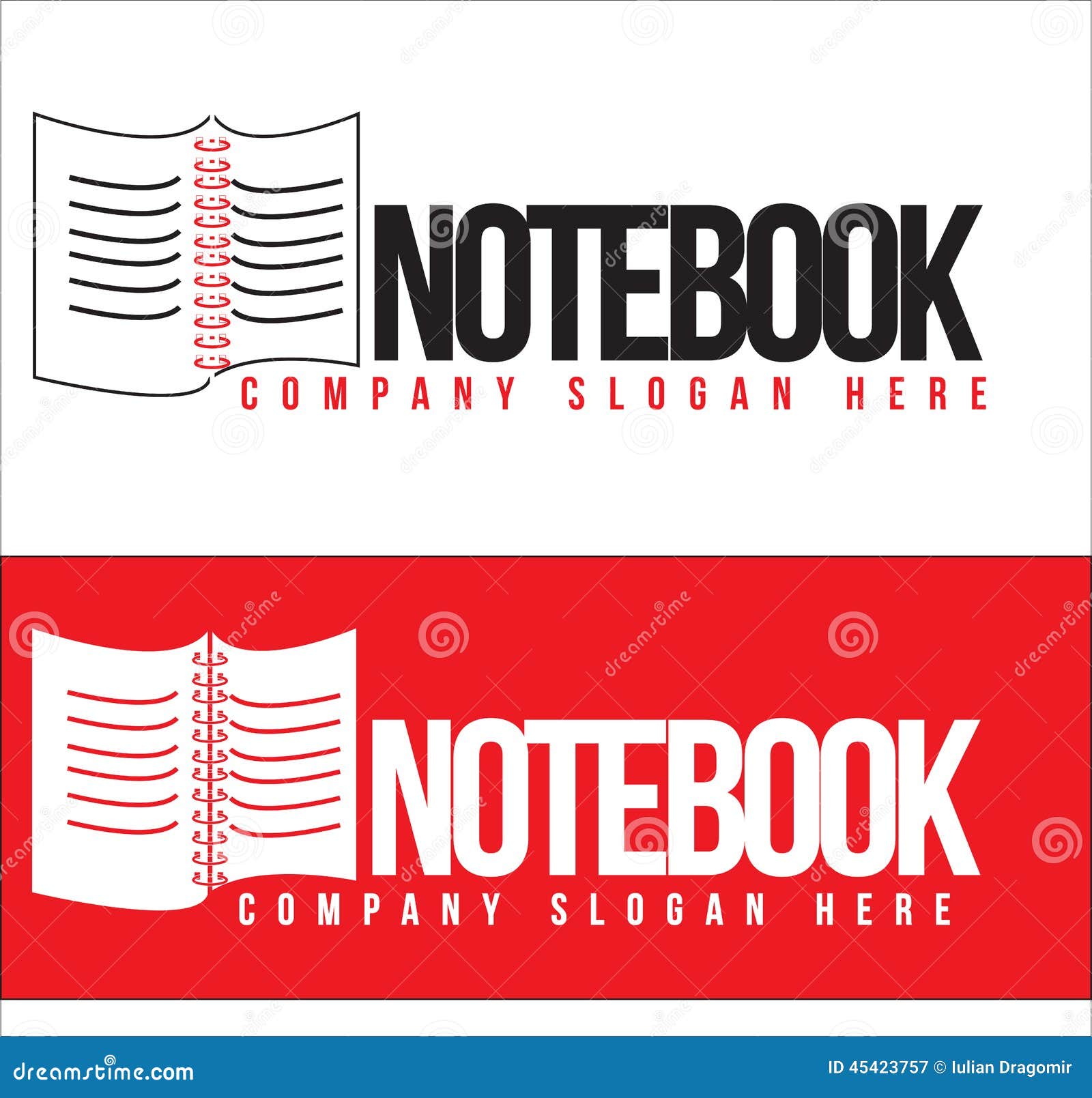 Logo de carnet illustration de vecteur. Illustration of papier - 45423757