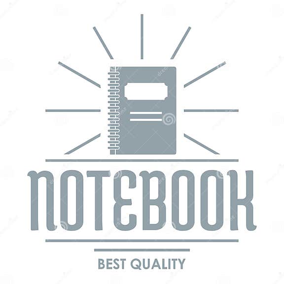 Logo De Carnet, Style Gris Simple Illustration de Vecteur ...