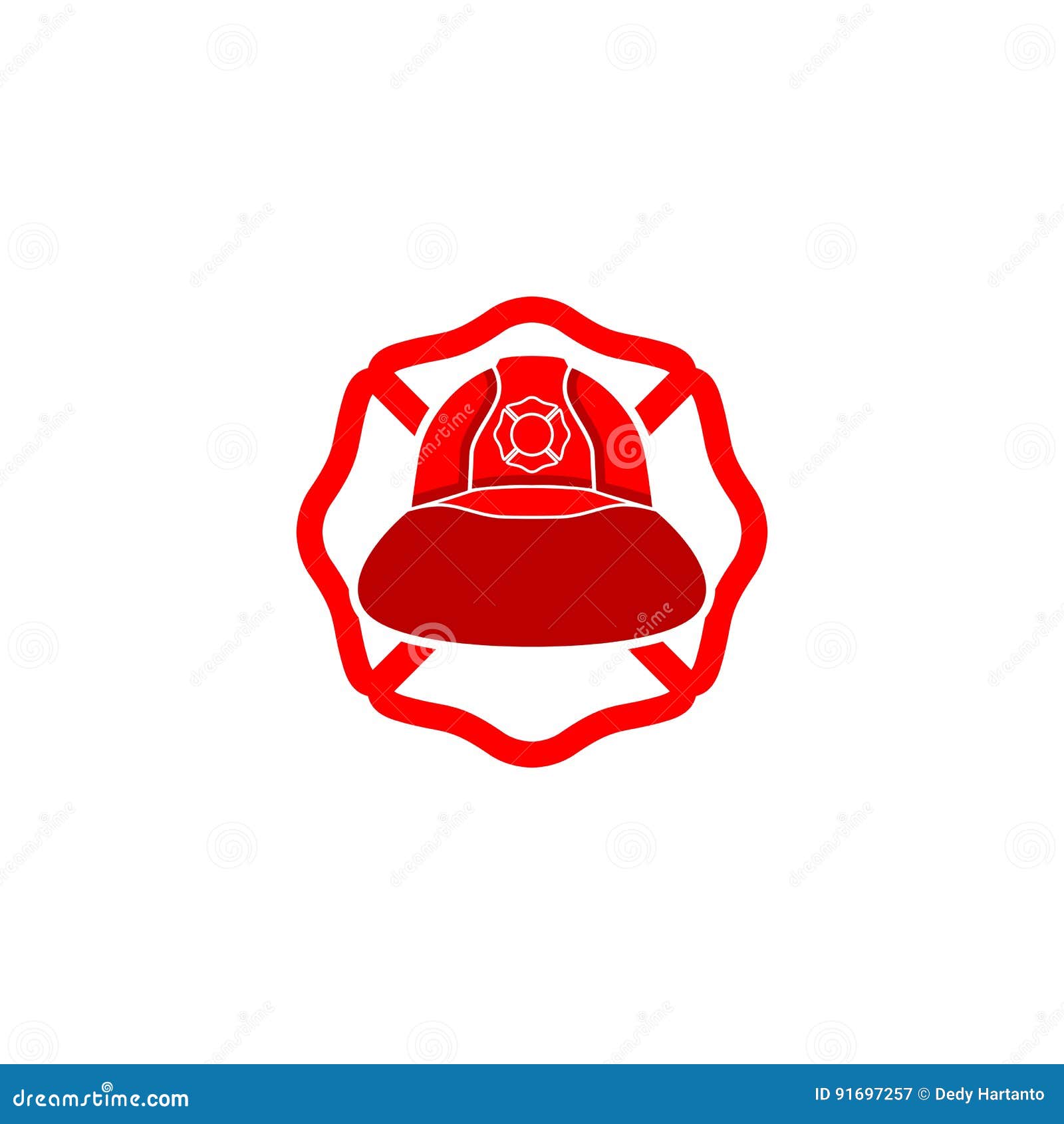 Logo De Casque De Sapeur-pompier Illustration de Vecteur - Illustration of isolement, abstrait ...