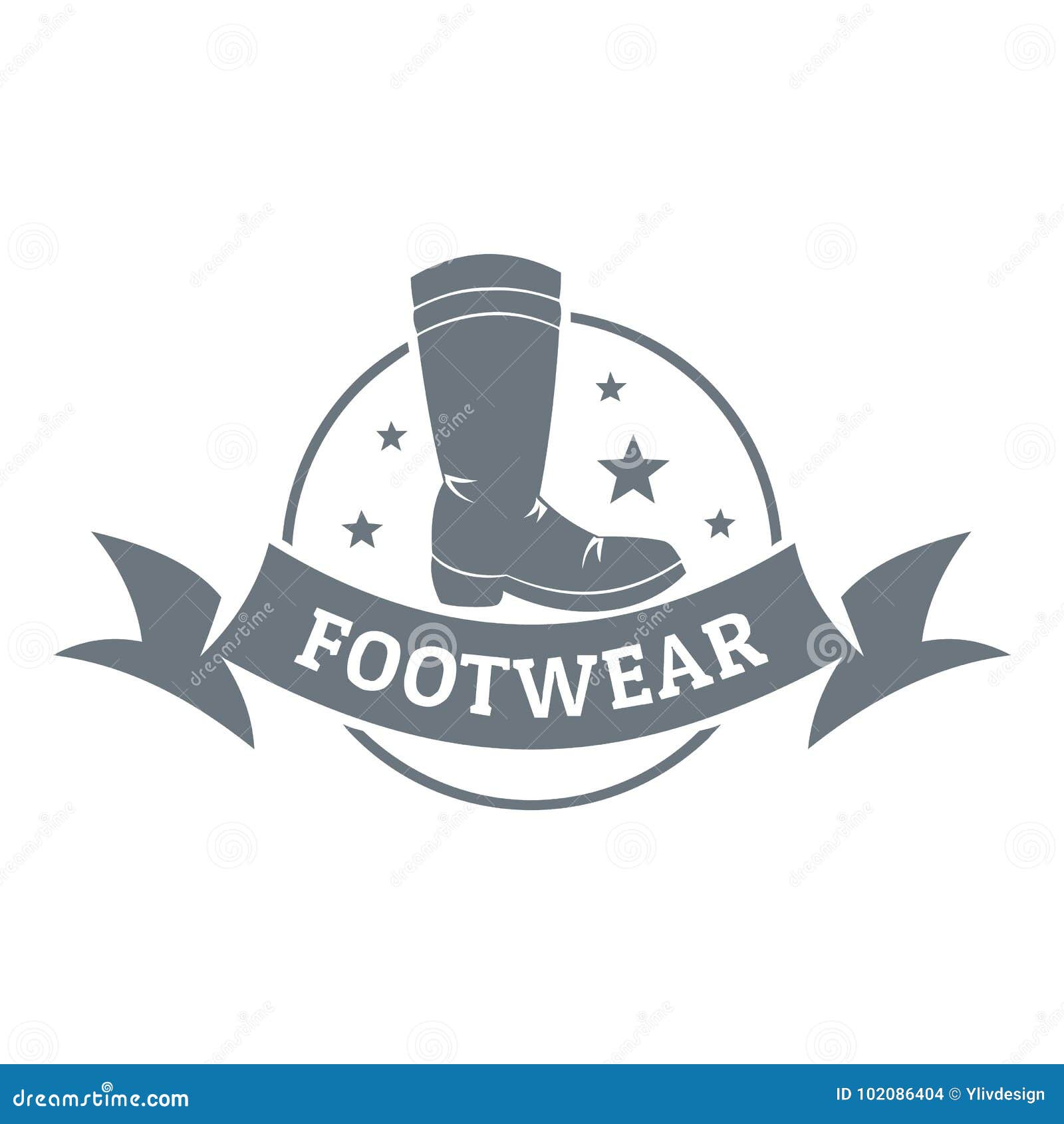 Logo De Chaussures, Style De Vintage Illustration de Vecteur ...
